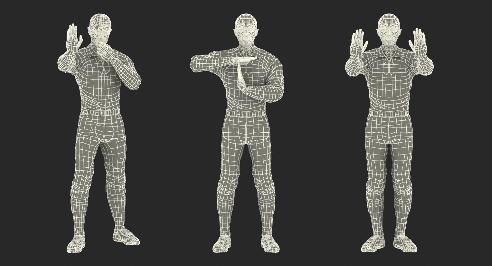 3D american football referee rigged model - TurboSquid 1216213