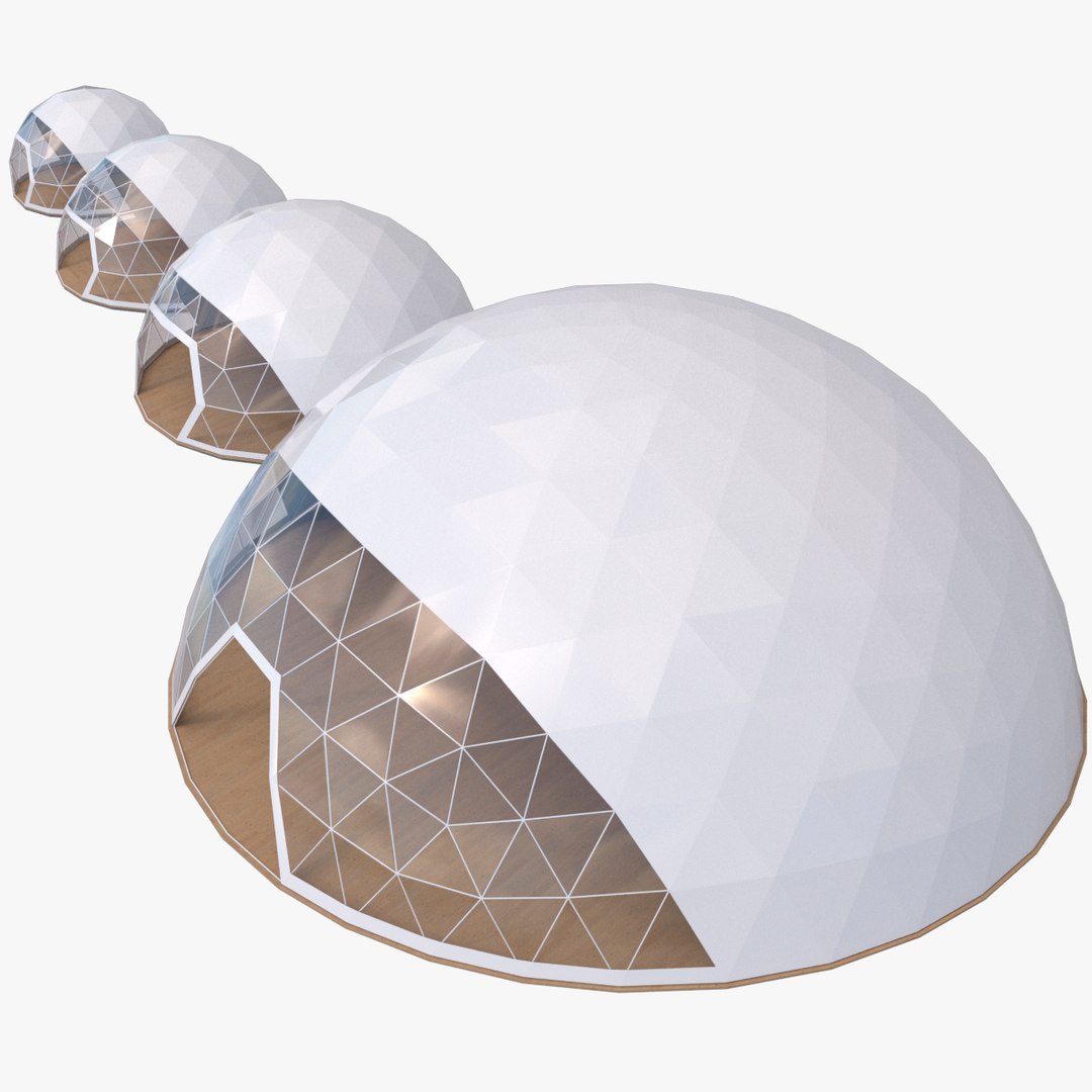 3D Dome Awning Set model - TurboSquid 1878961