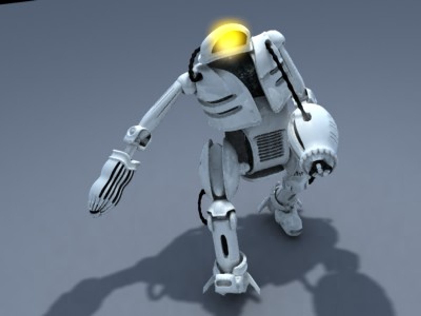 3d model rigged animatable biped