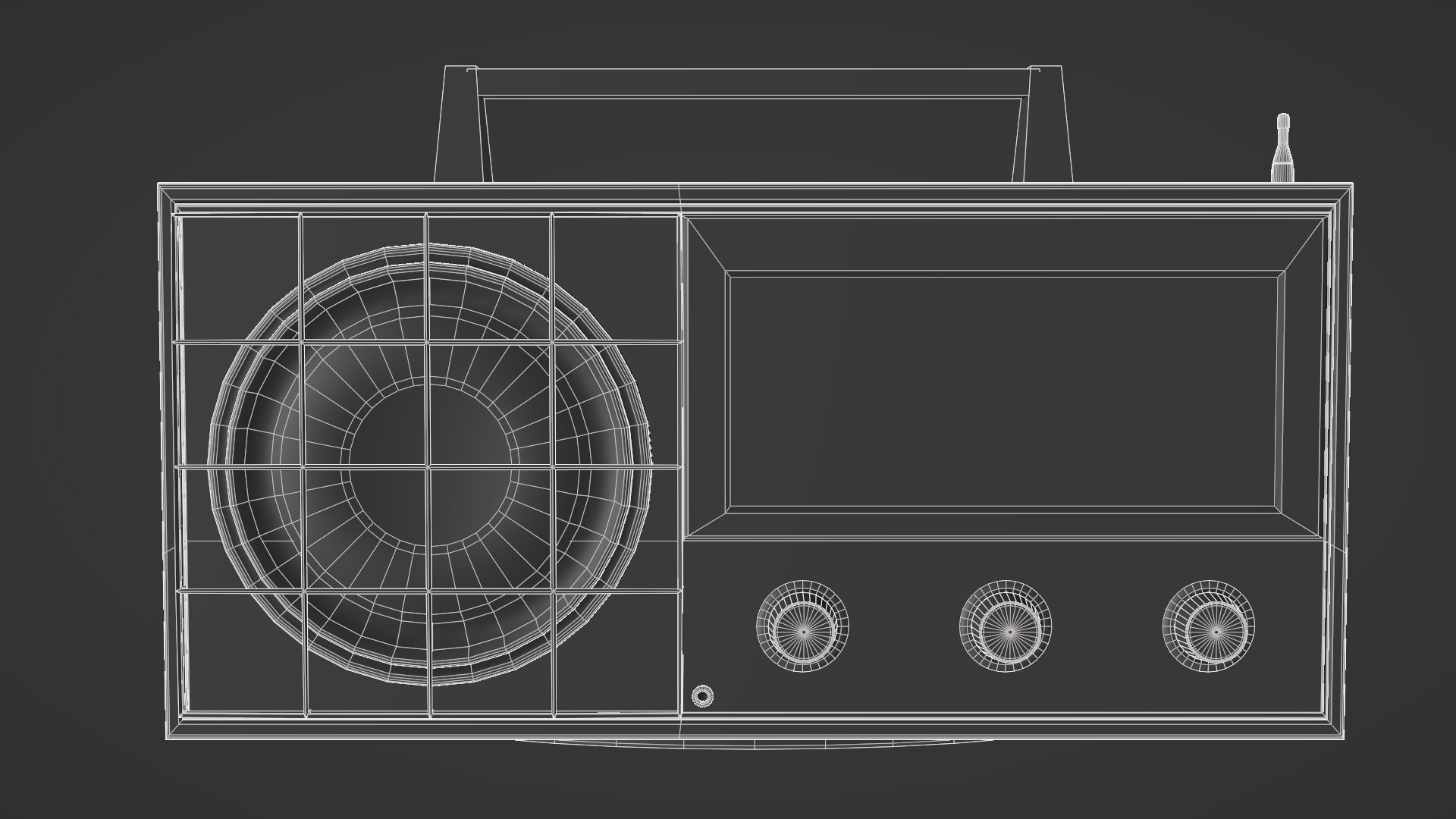 3D Model Old Classic Wooden Vintage Radio Low Poly - TurboSquid 1989145
