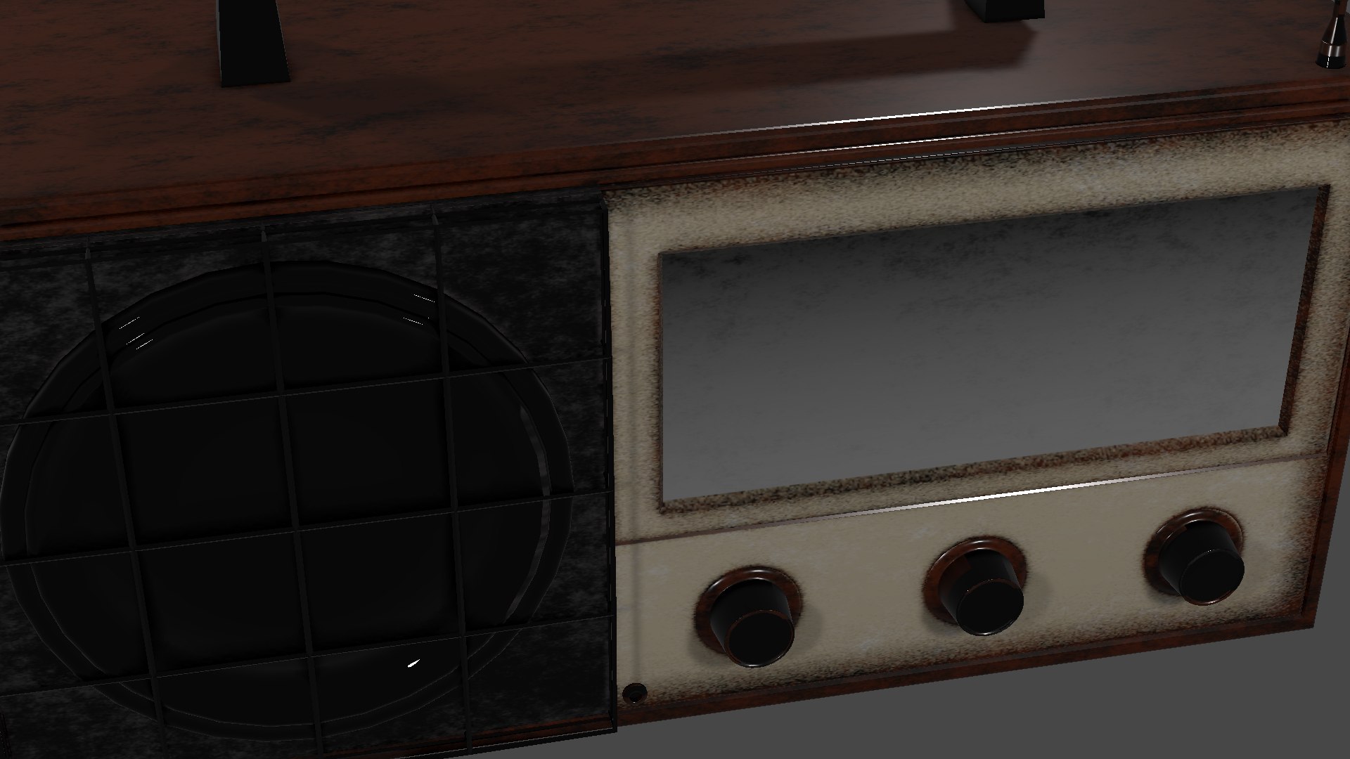 3D Model Old Classic Wooden Vintage Radio Low Poly - TurboSquid 1989145