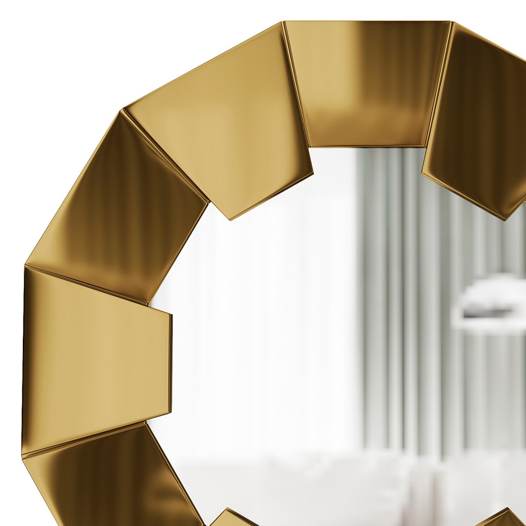 3D DARIAN GOLD MIRROR By Maisonvalentina Model - TurboSquid 1936657