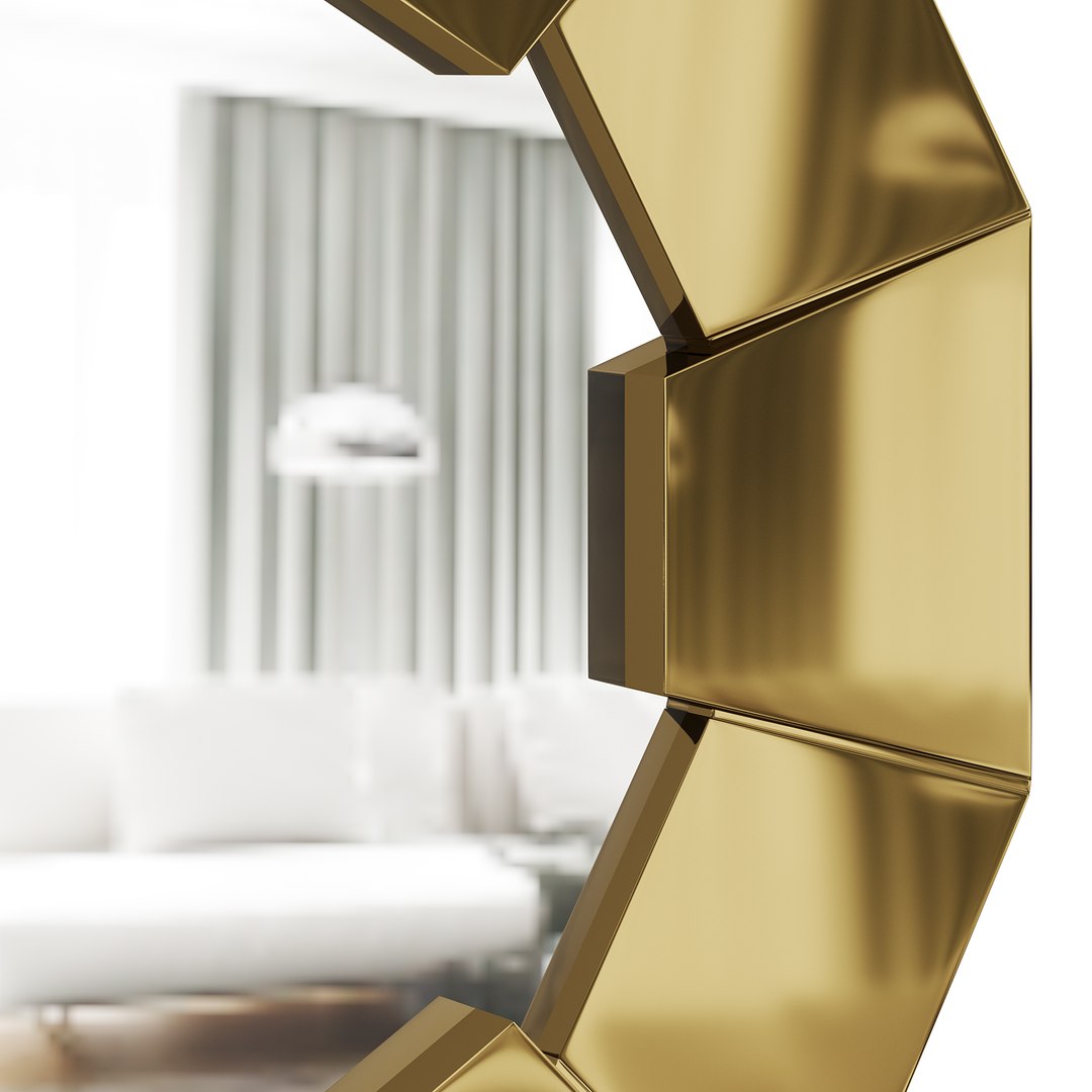 3D DARIAN GOLD MIRROR By Maisonvalentina Model - TurboSquid 1936657