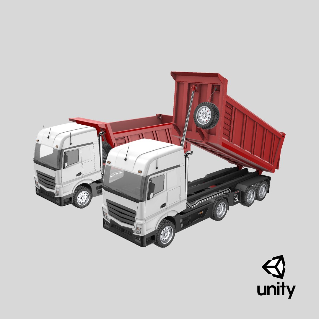 3D Detailed Transfer Dump Truck Red - TurboSquid 2291701