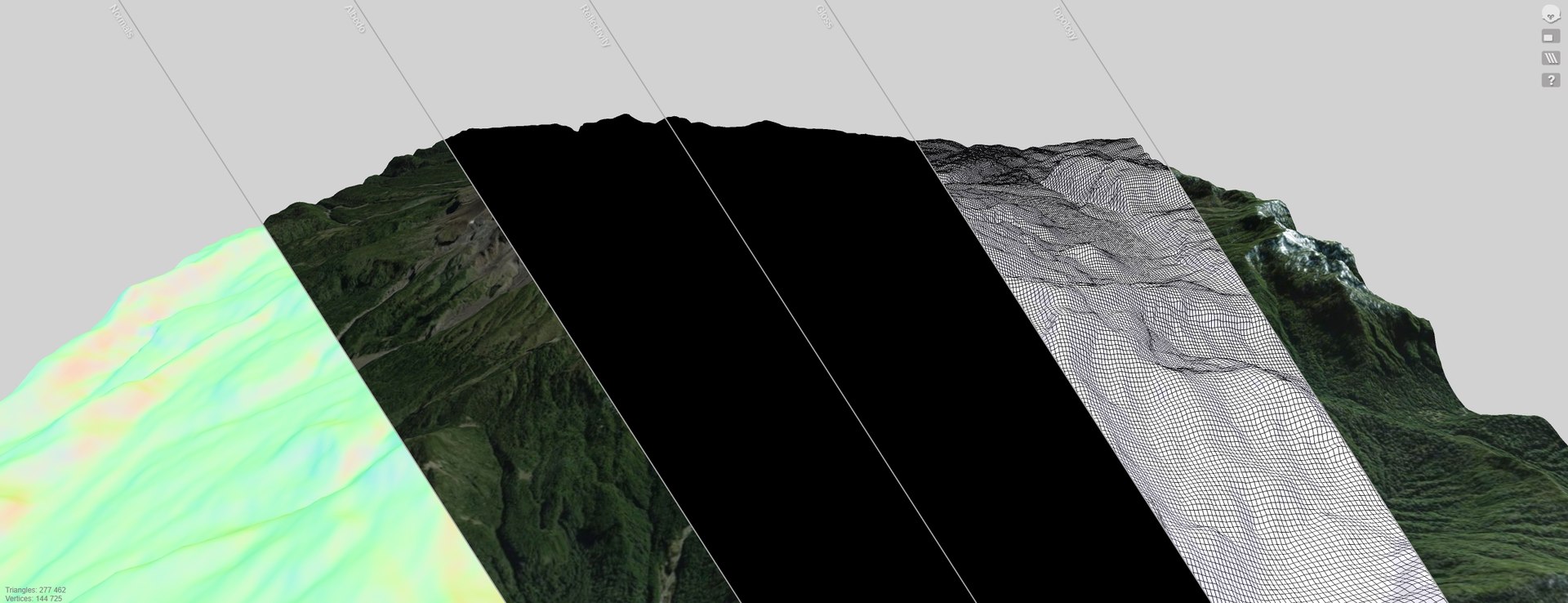Mountan Landscape Volcano Calbuco Andes Mountains Chile Model ...