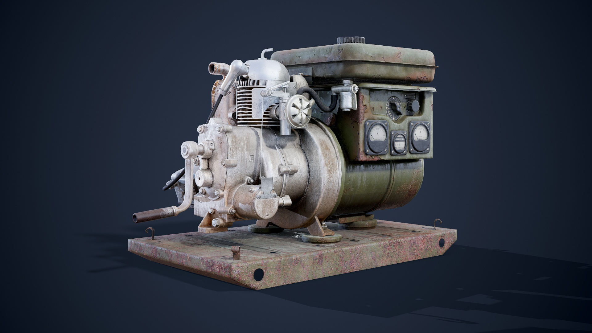 Old generator gameready lods model - TurboSquid 1633552