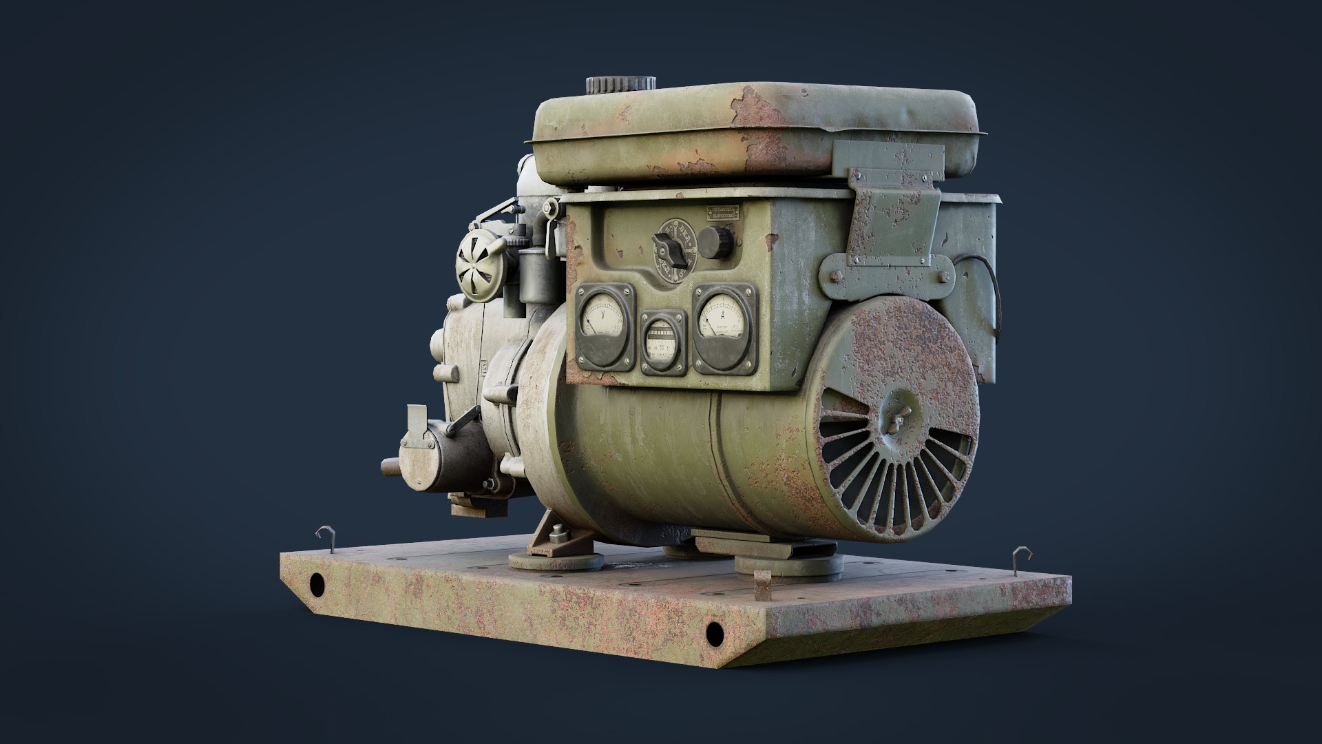 Old generator gameready lods model - TurboSquid 1633552