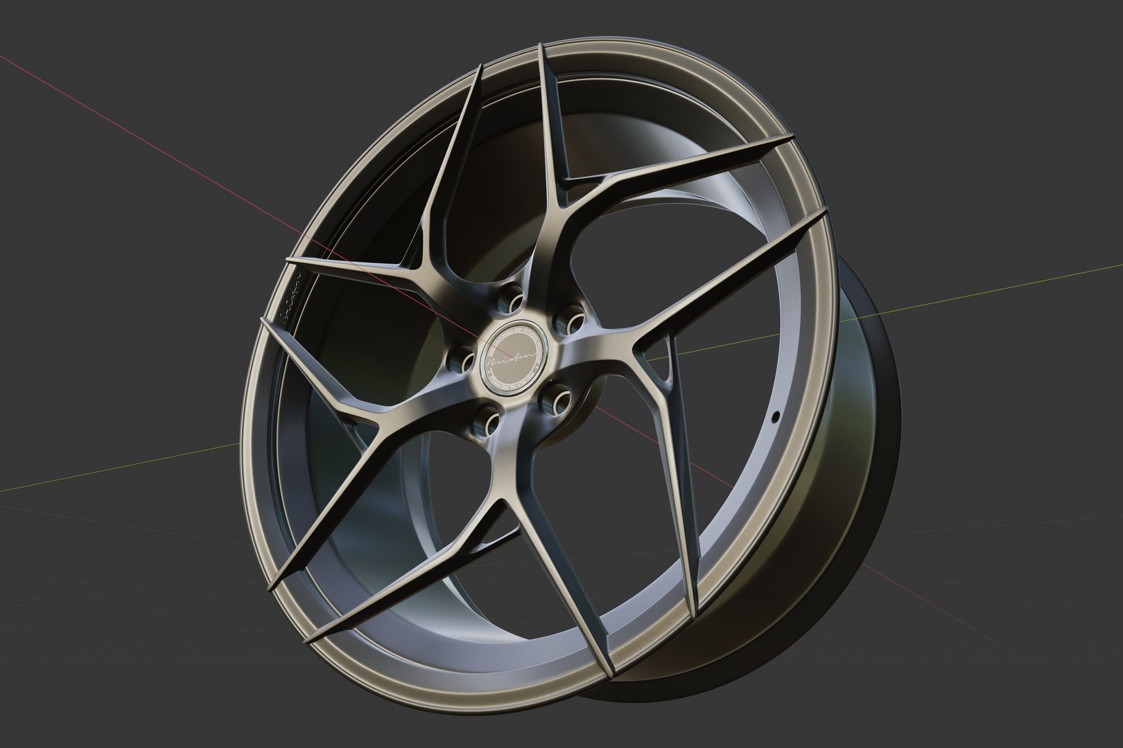 Brixton Forged PF5 ULTRASPORT PLUS Car wheel 3D model - TurboSquid 1759715