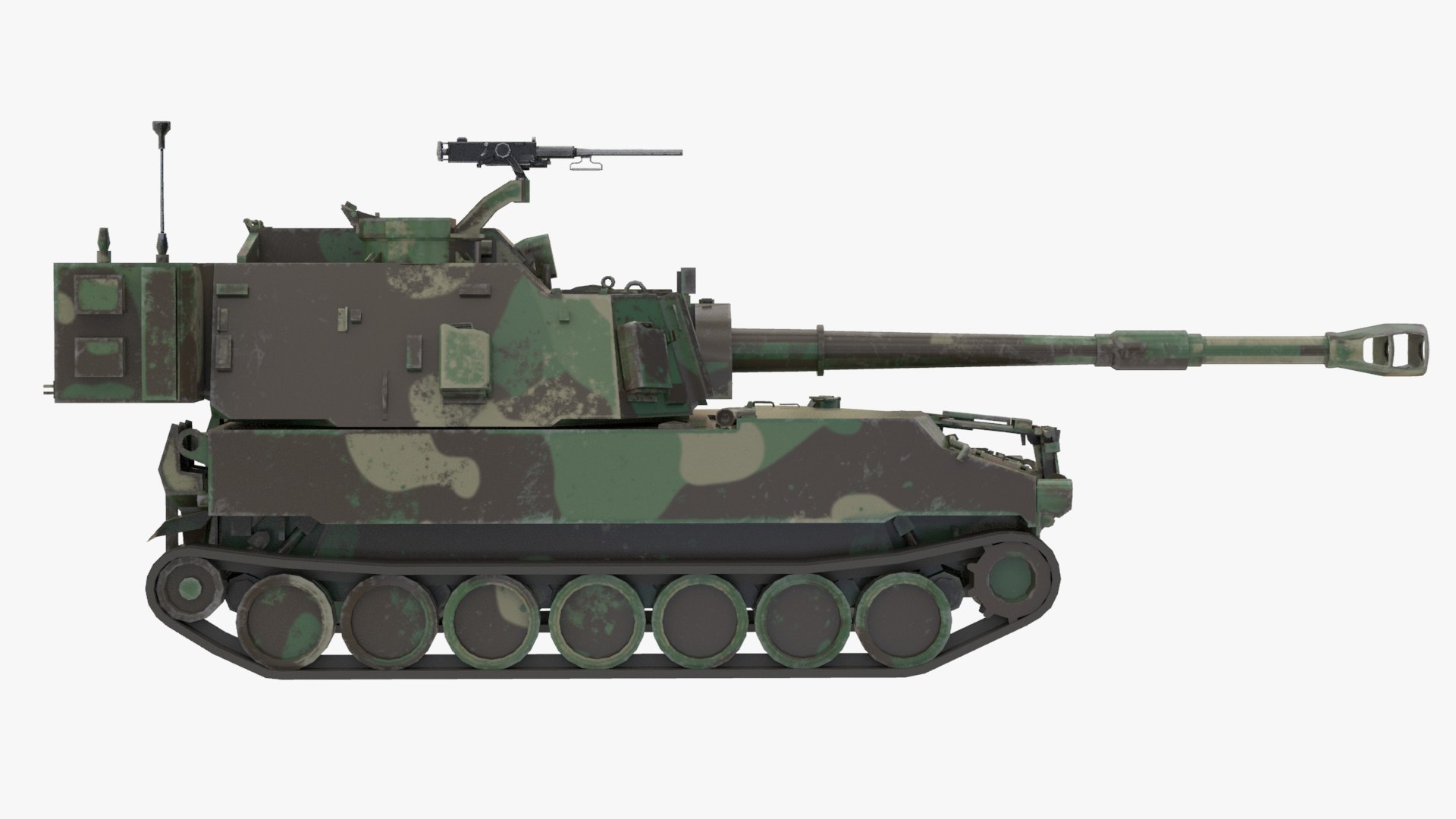 3D M109 Paladin Tank With 4k Textures - TurboSquid 2028493