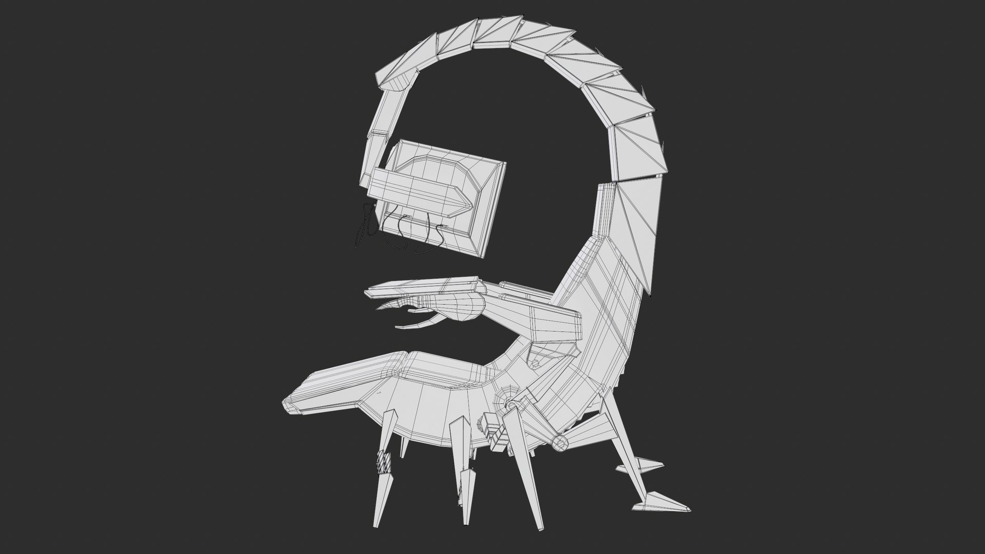 3D Scorpion Futuristic Gaming Seat PBR model - TurboSquid 2032998