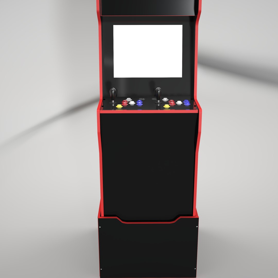 Arcade 1up Cabinet With Riser No Maps 3D Model - TurboSquid 2246434