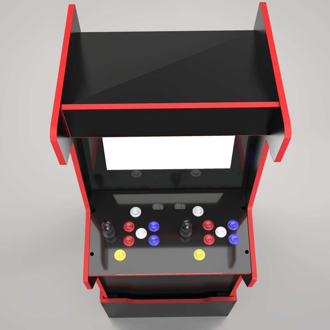 Arcade 1up Cabinet With Riser No Maps 3D Model - TurboSquid 2246434