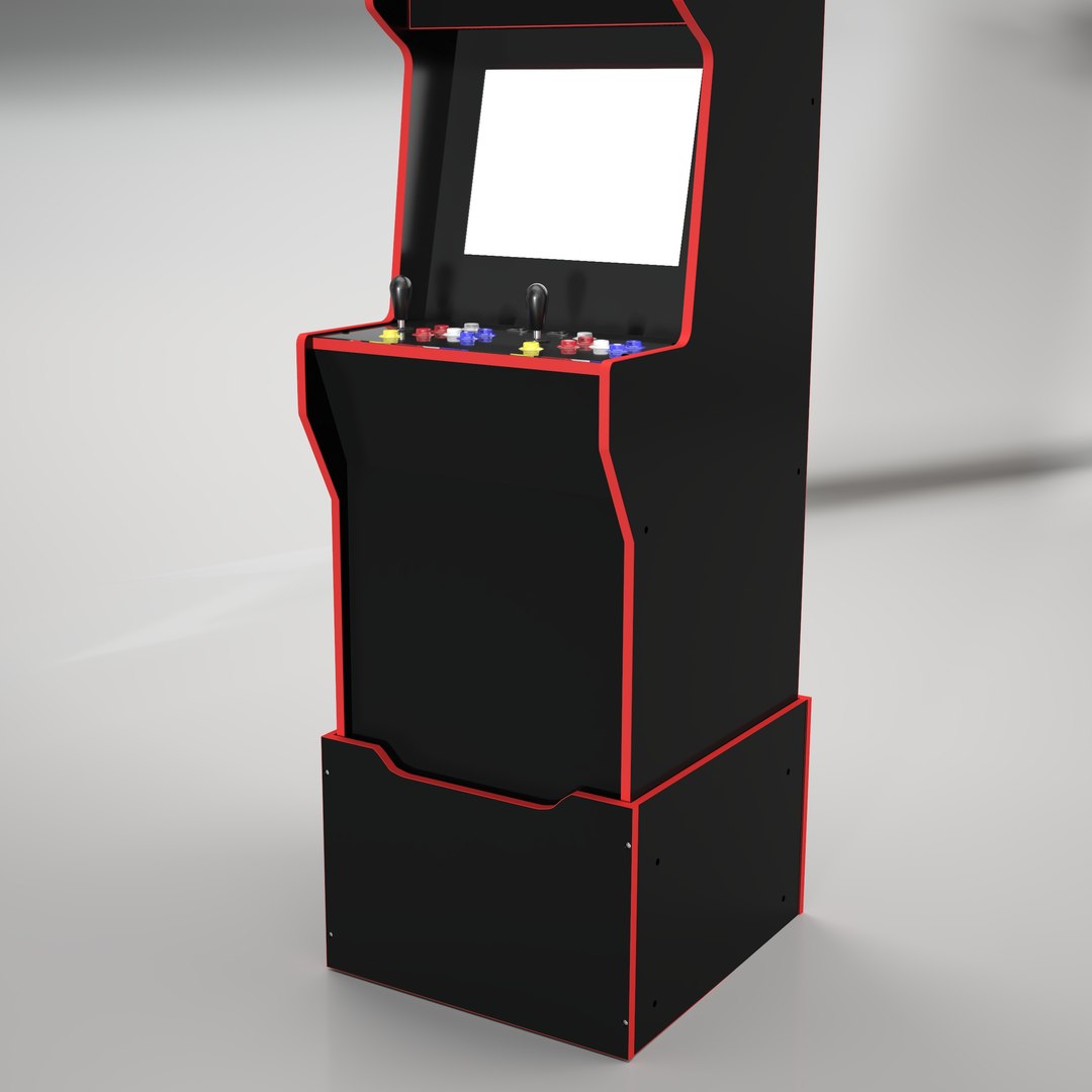 Arcade 1up Cabinet With Riser No Maps 3D Model - TurboSquid 2246434