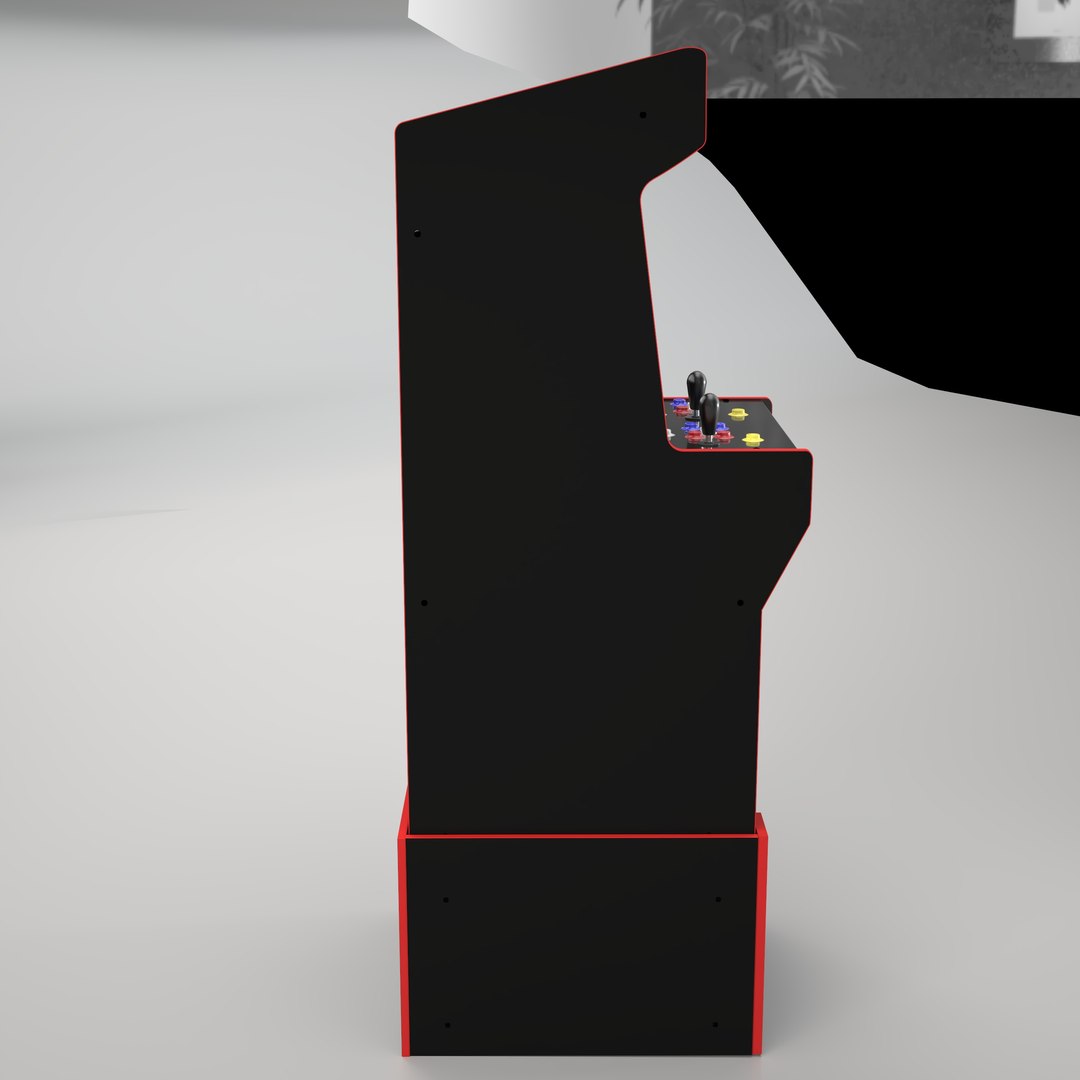 Arcade 1up Cabinet With Riser No Maps 3D Model - TurboSquid 2246434