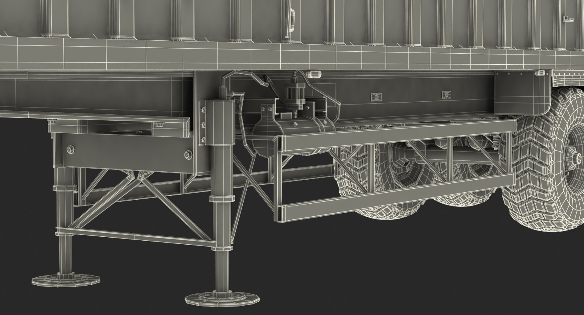 Harvester Trailer Clean 3D Model - TurboSquid 1330697