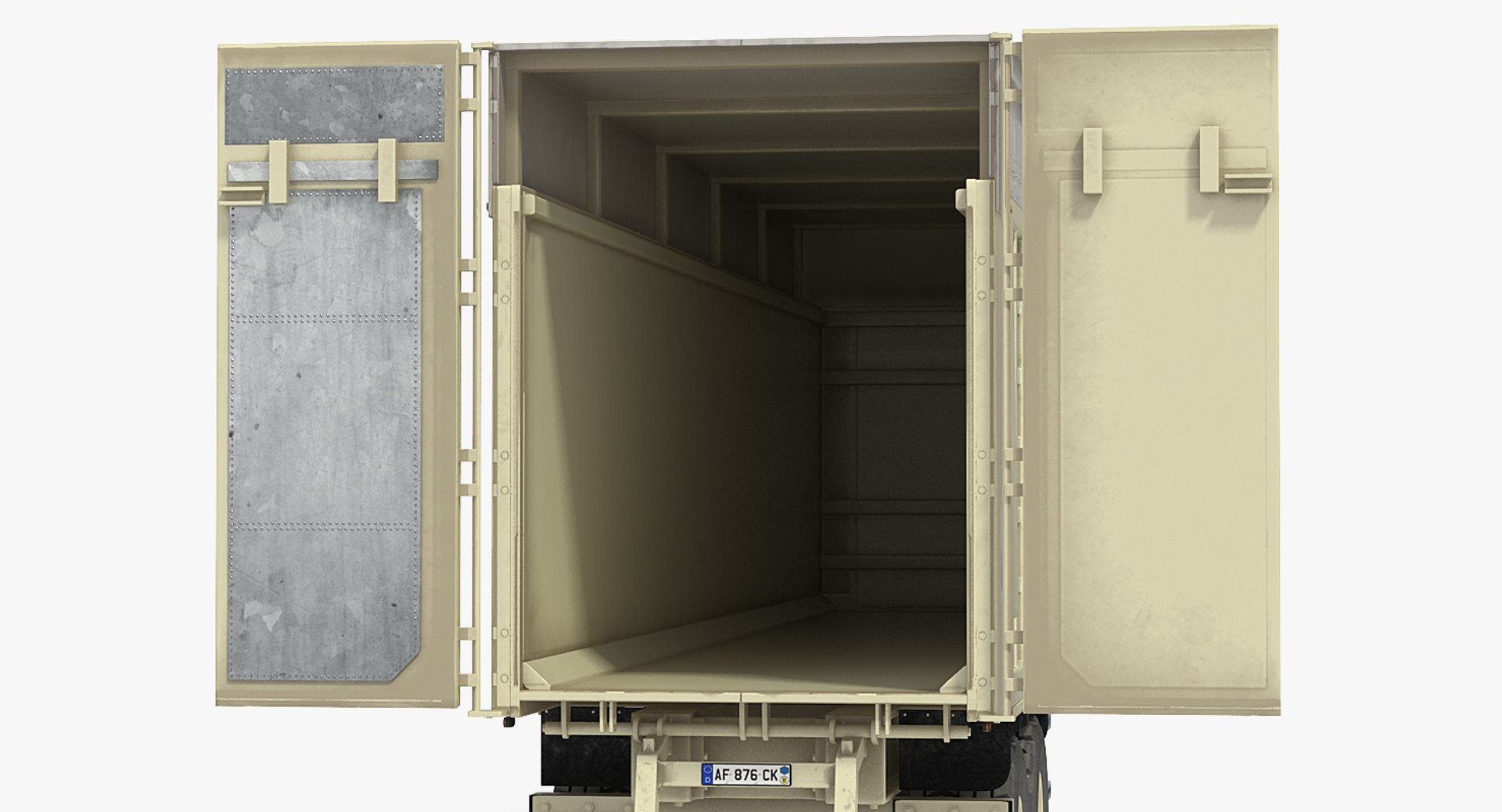 Harvester Trailer Clean 3D Model - TurboSquid 1330697