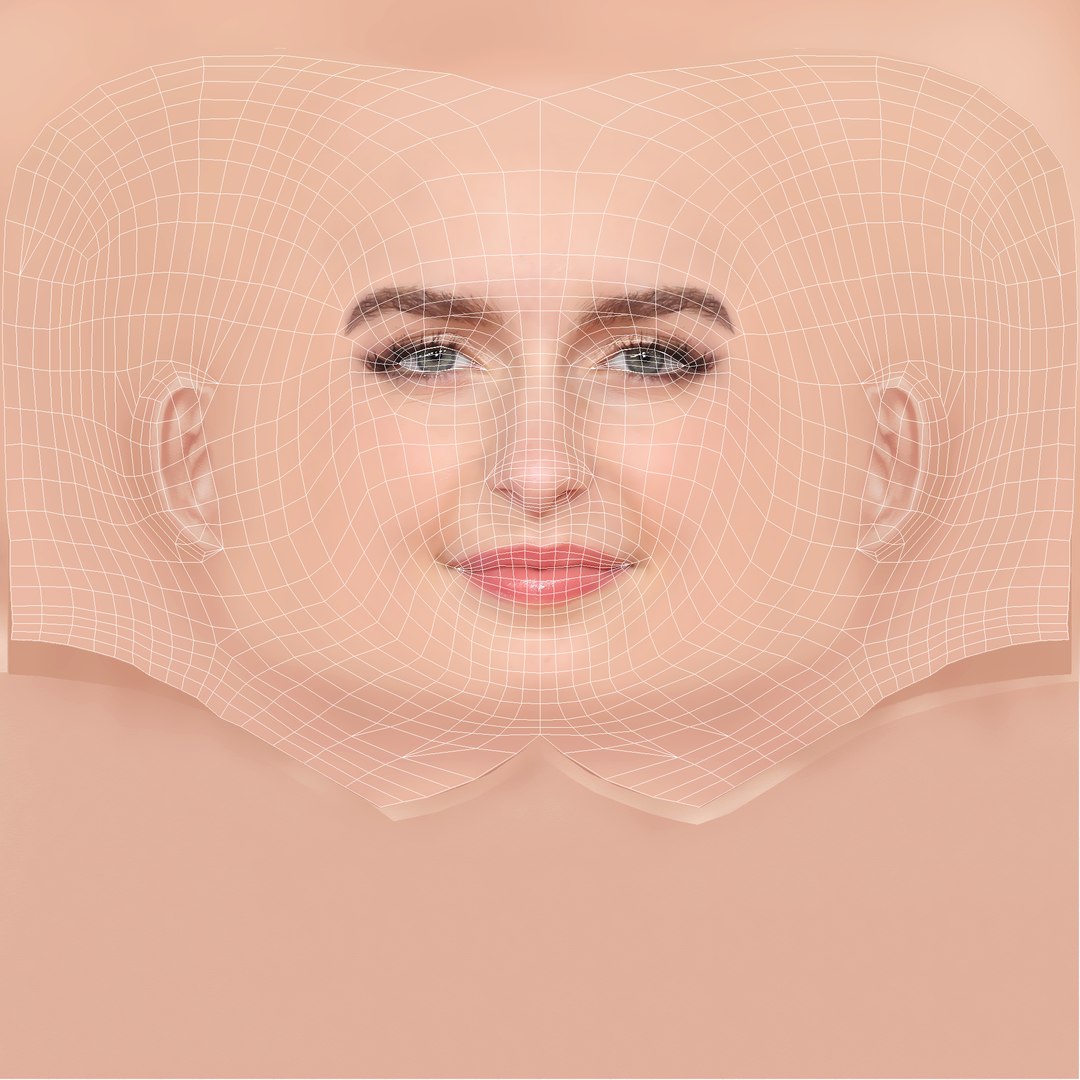 Mckenna Grace Head - No Hair - Low Poly Head For Game 3D Model ...