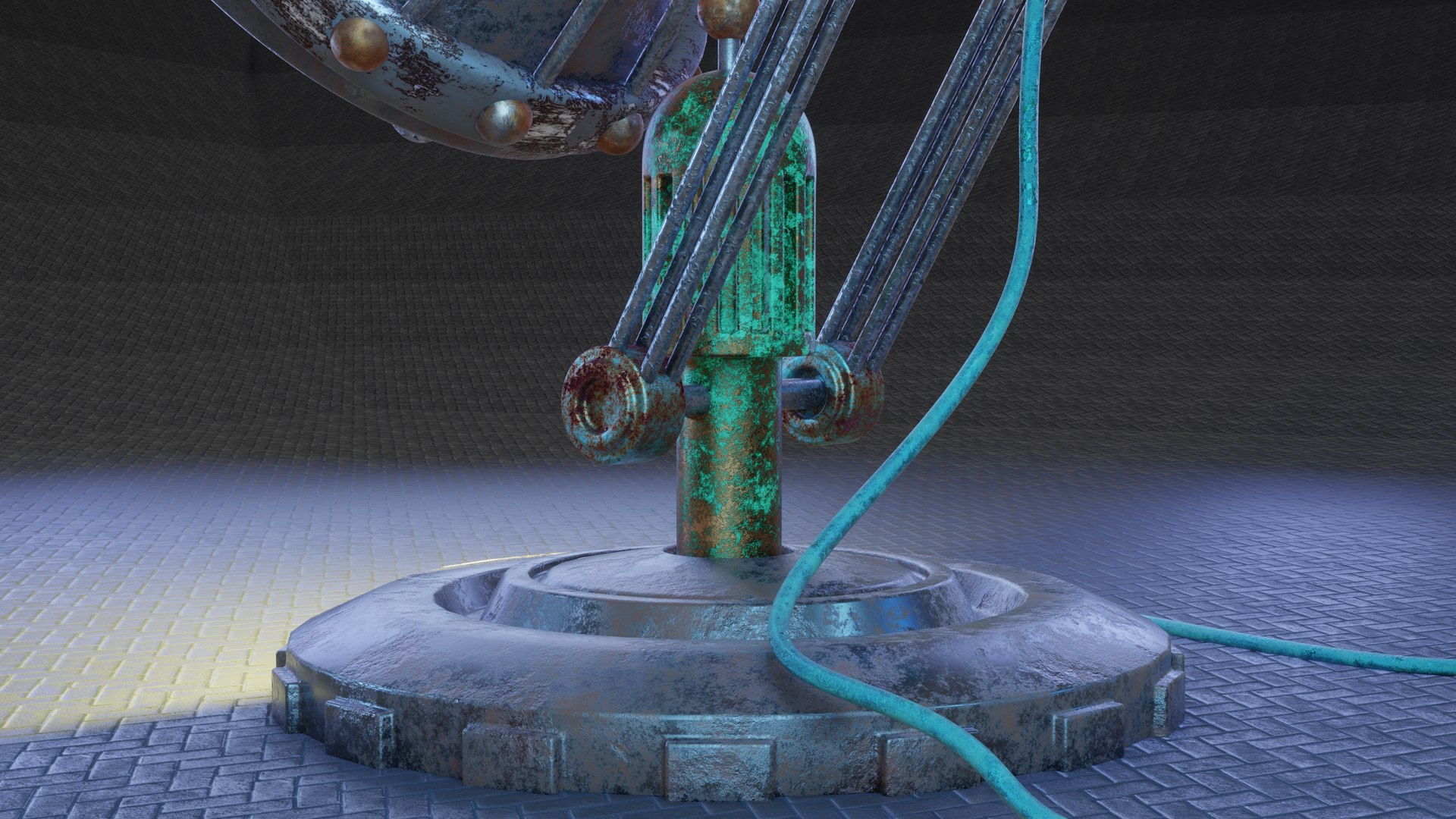 Dieselpunk Lamp 3D Model - TurboSquid 2284427