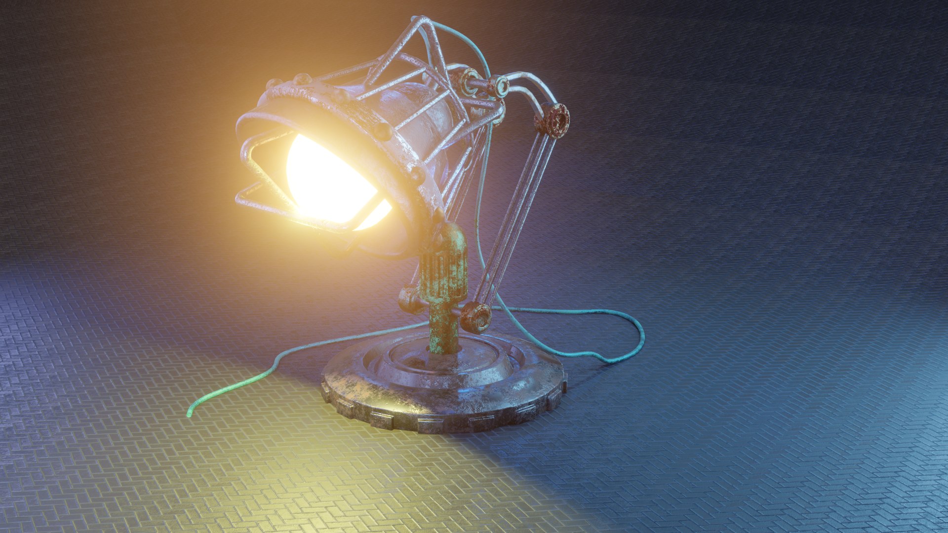Dieselpunk Lamp 3D Model - TurboSquid 2284427