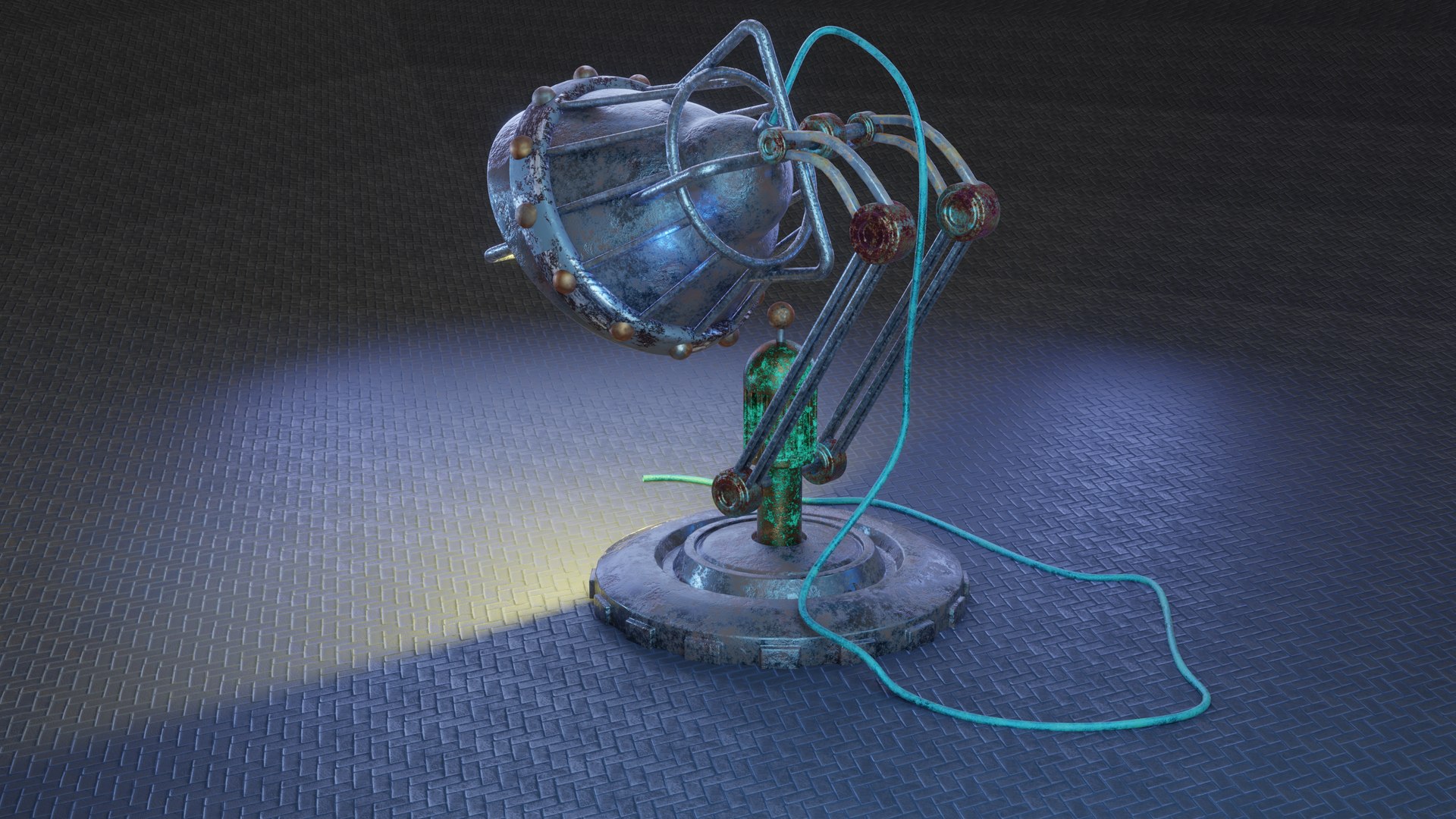 Dieselpunk Lamp 3D Model - TurboSquid 2284427