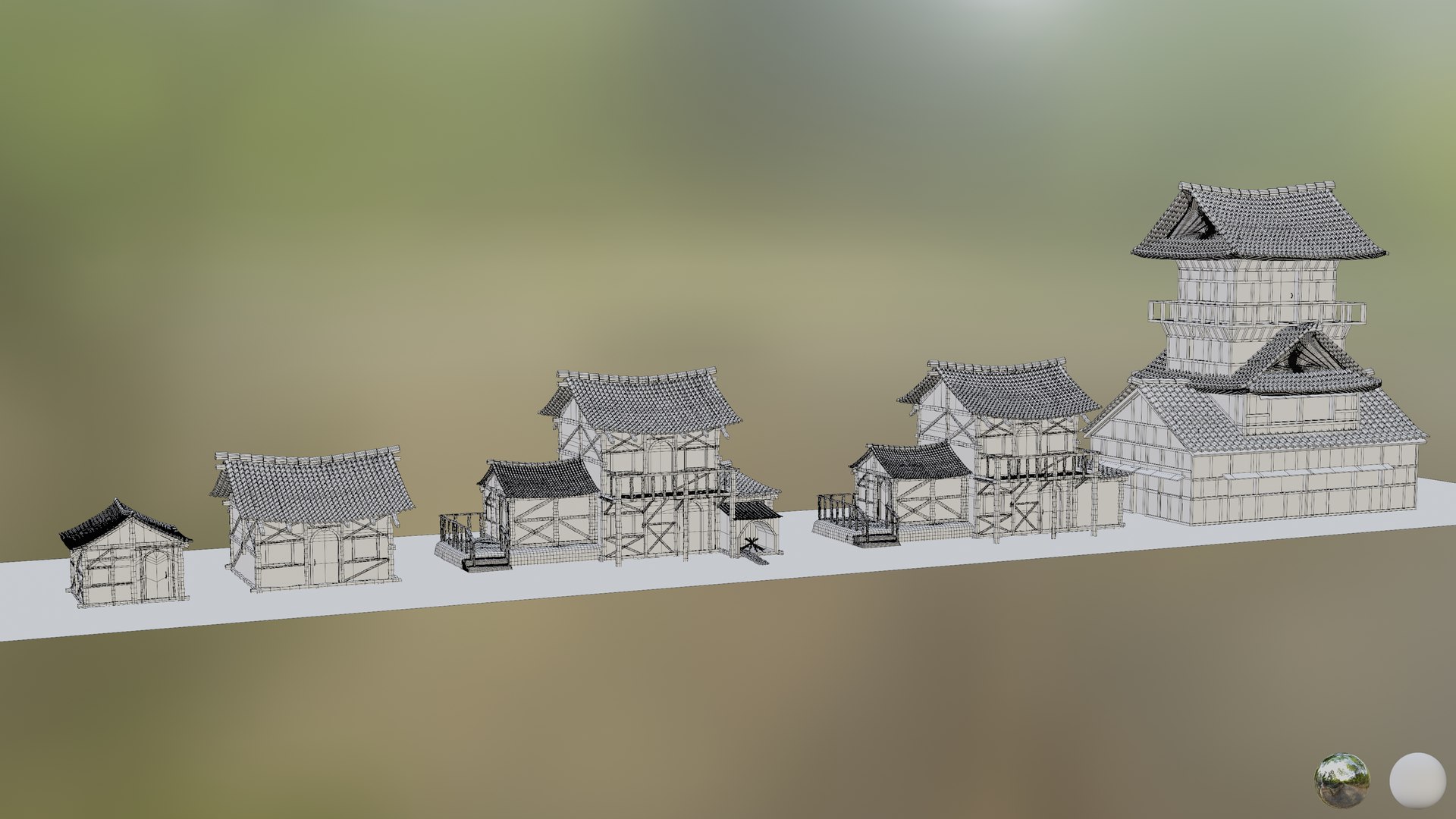 3D Japanese Houses - TurboSquid 1965818