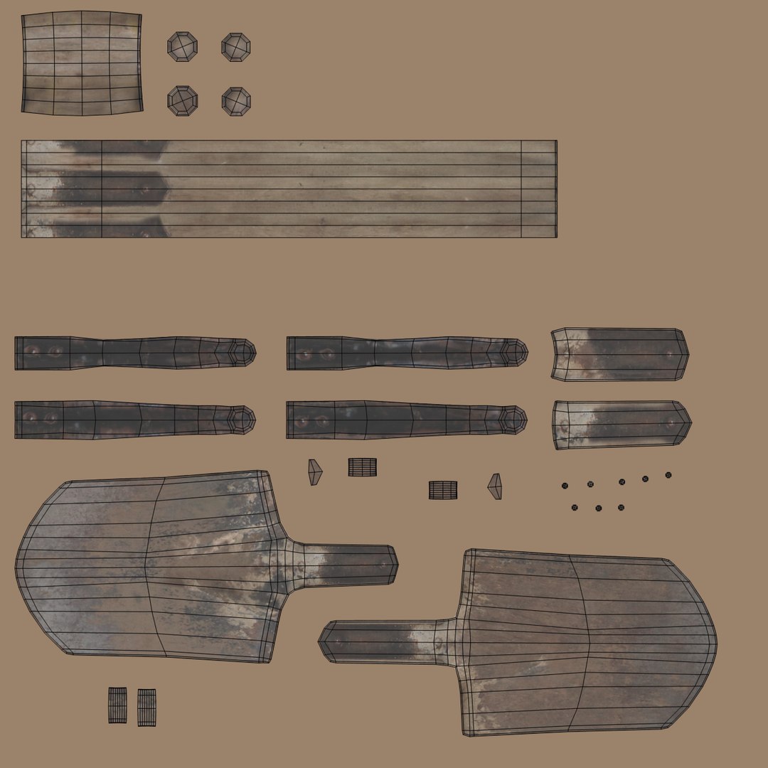 3D Model Spade Used Pbr - TurboSquid 1397136