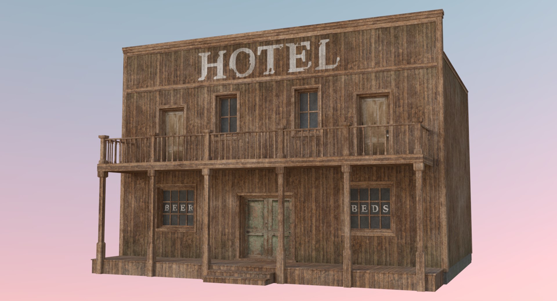 Western building 7 3D model - TurboSquid 1171125