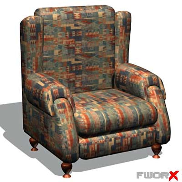 3d max armchair chair