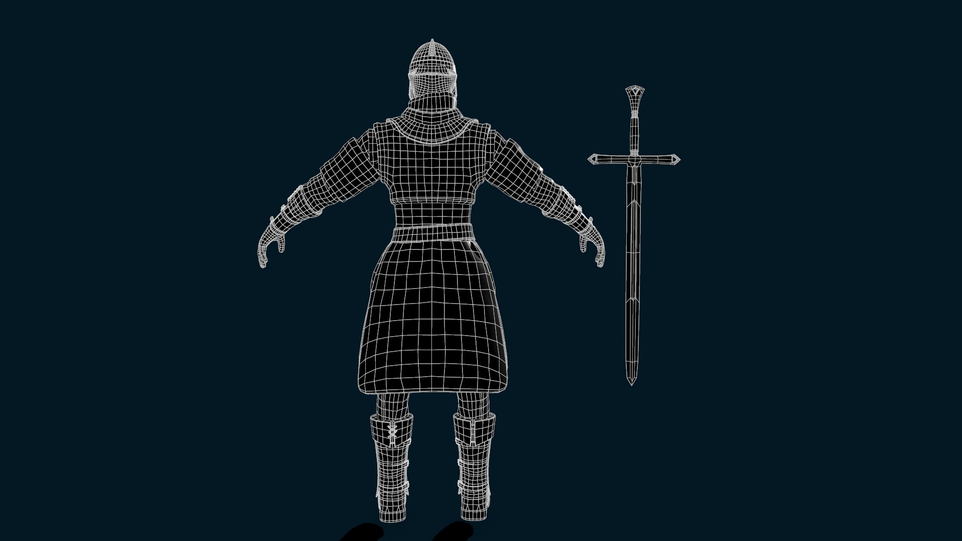 3D Model Medieval Knight - TurboSquid 1984494
