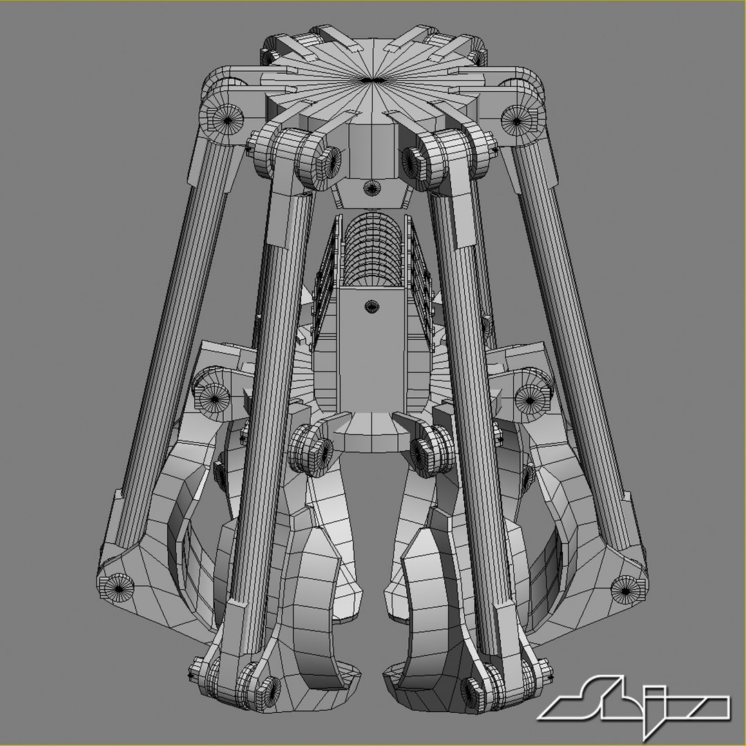 Excavator Grab 1 3d Model