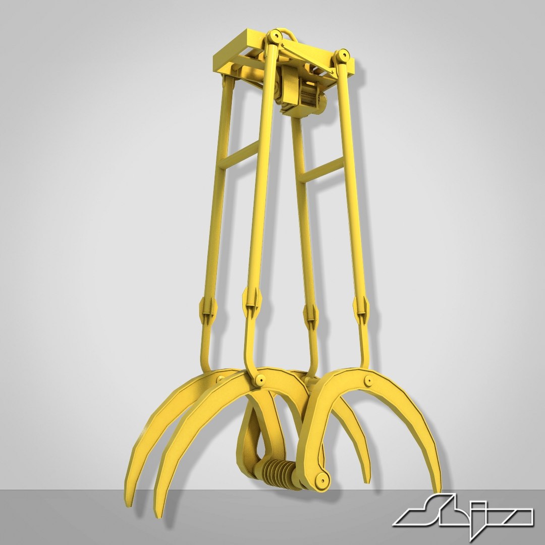 Excavator Grab 1 3d Model