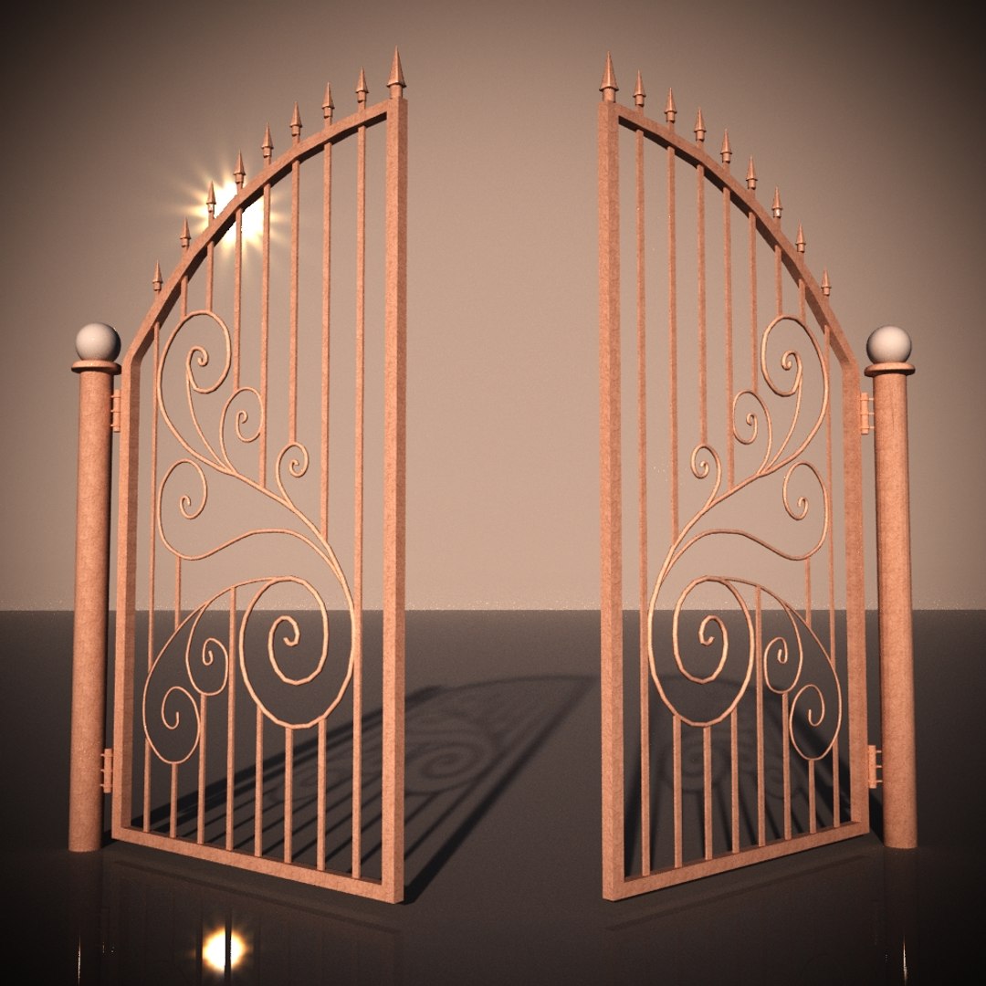 3D bronze gate - TurboSquid 1309504