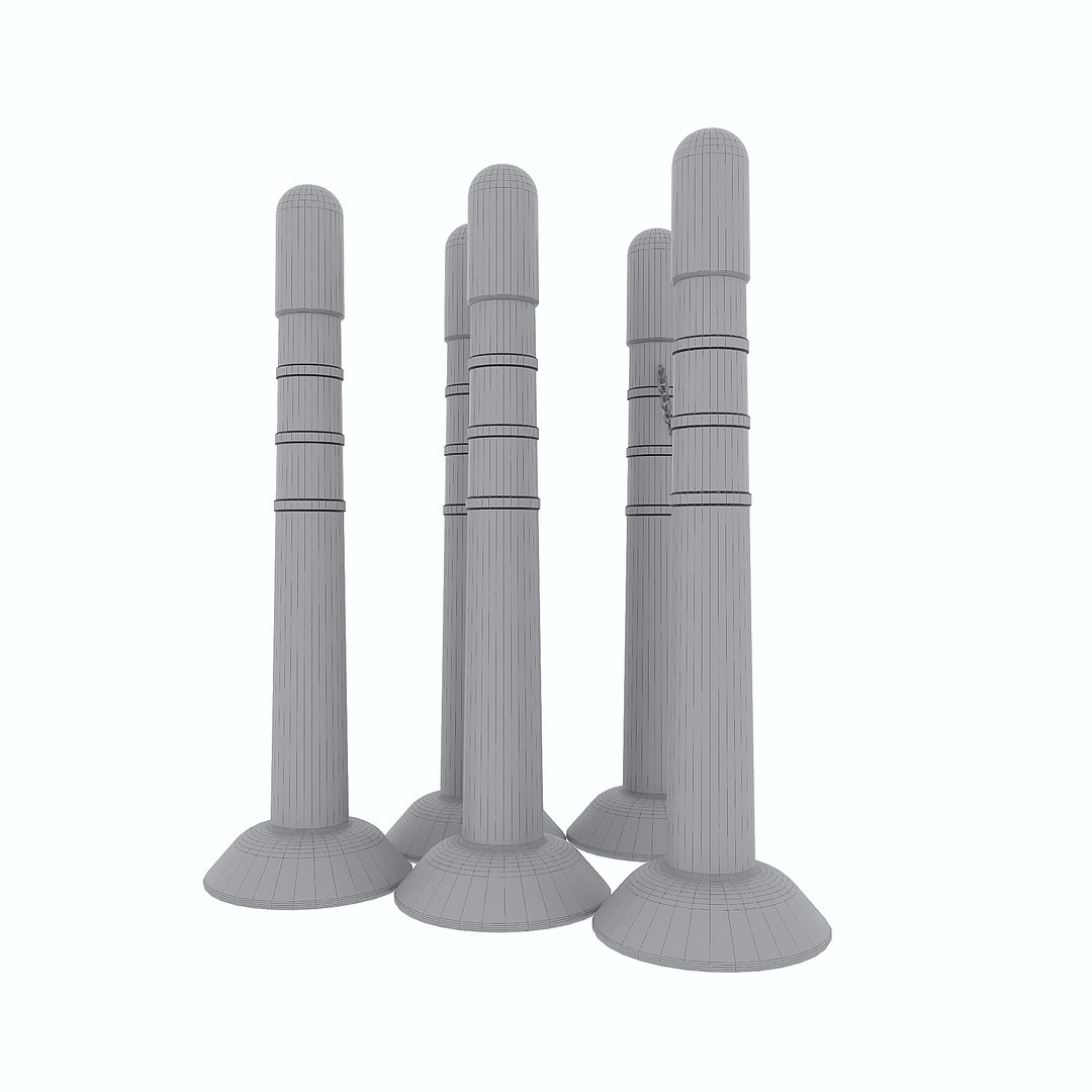 Road Post Low-poly 3D Model 3D - TurboSquid 1899754