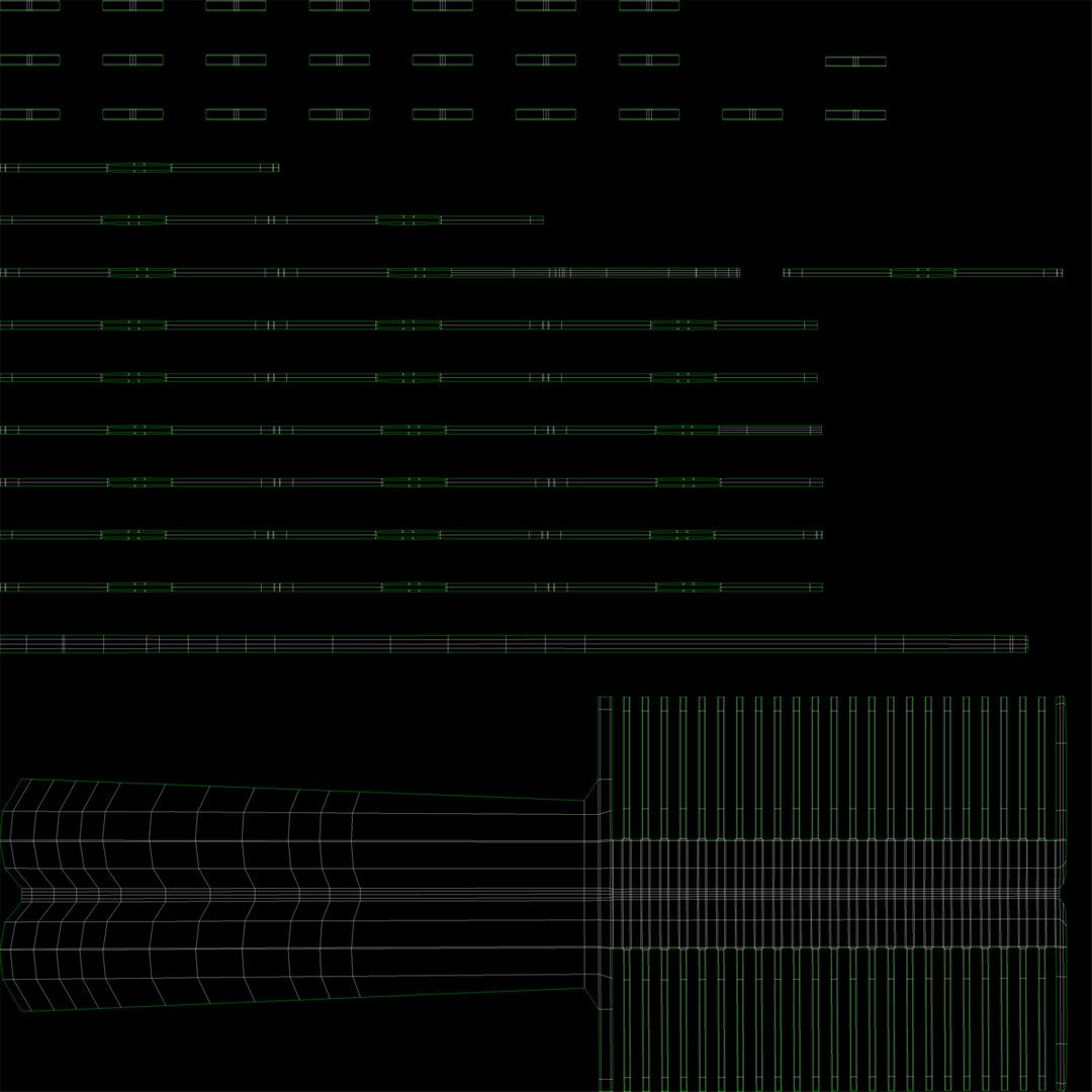 3d comb modeled model