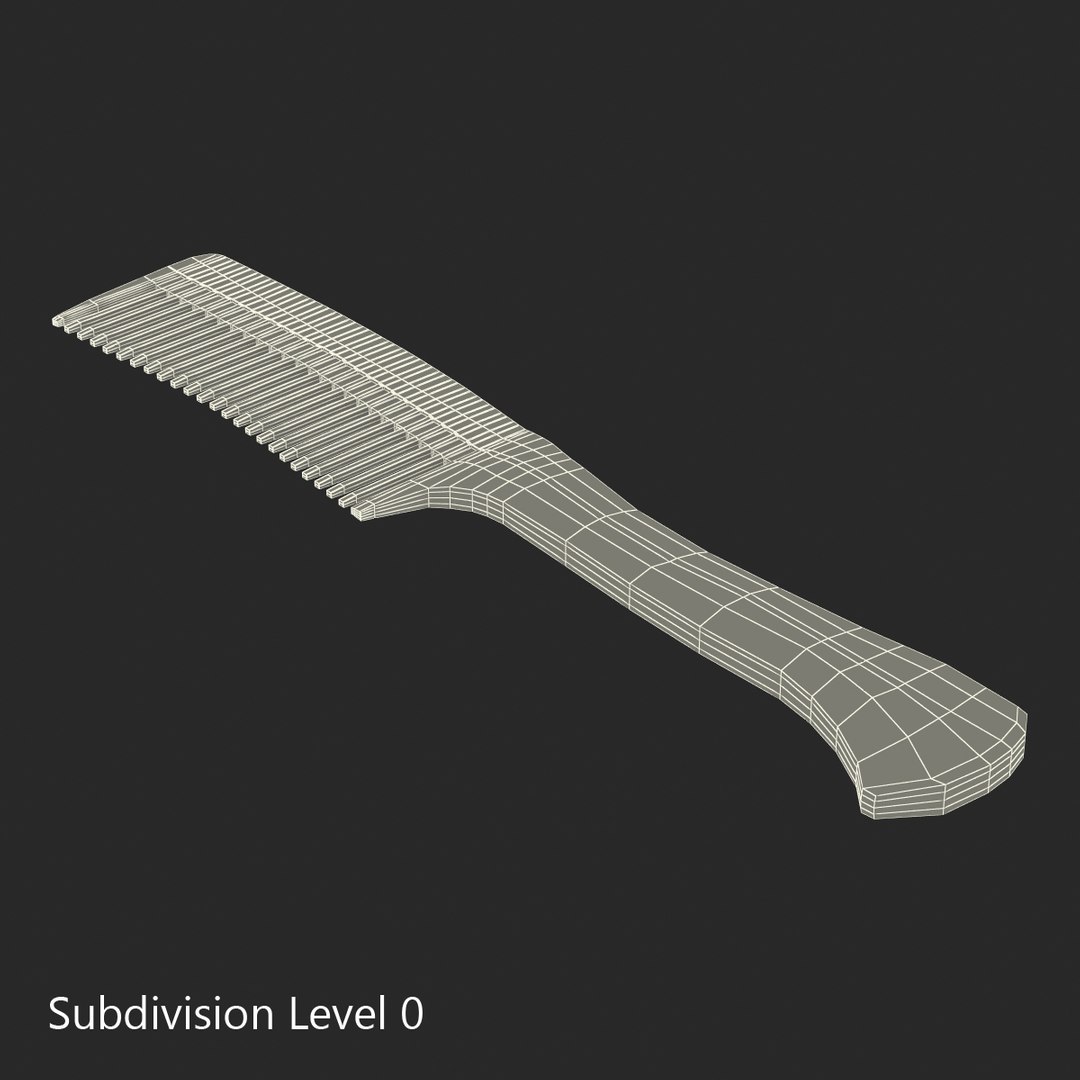 3d comb modeled model