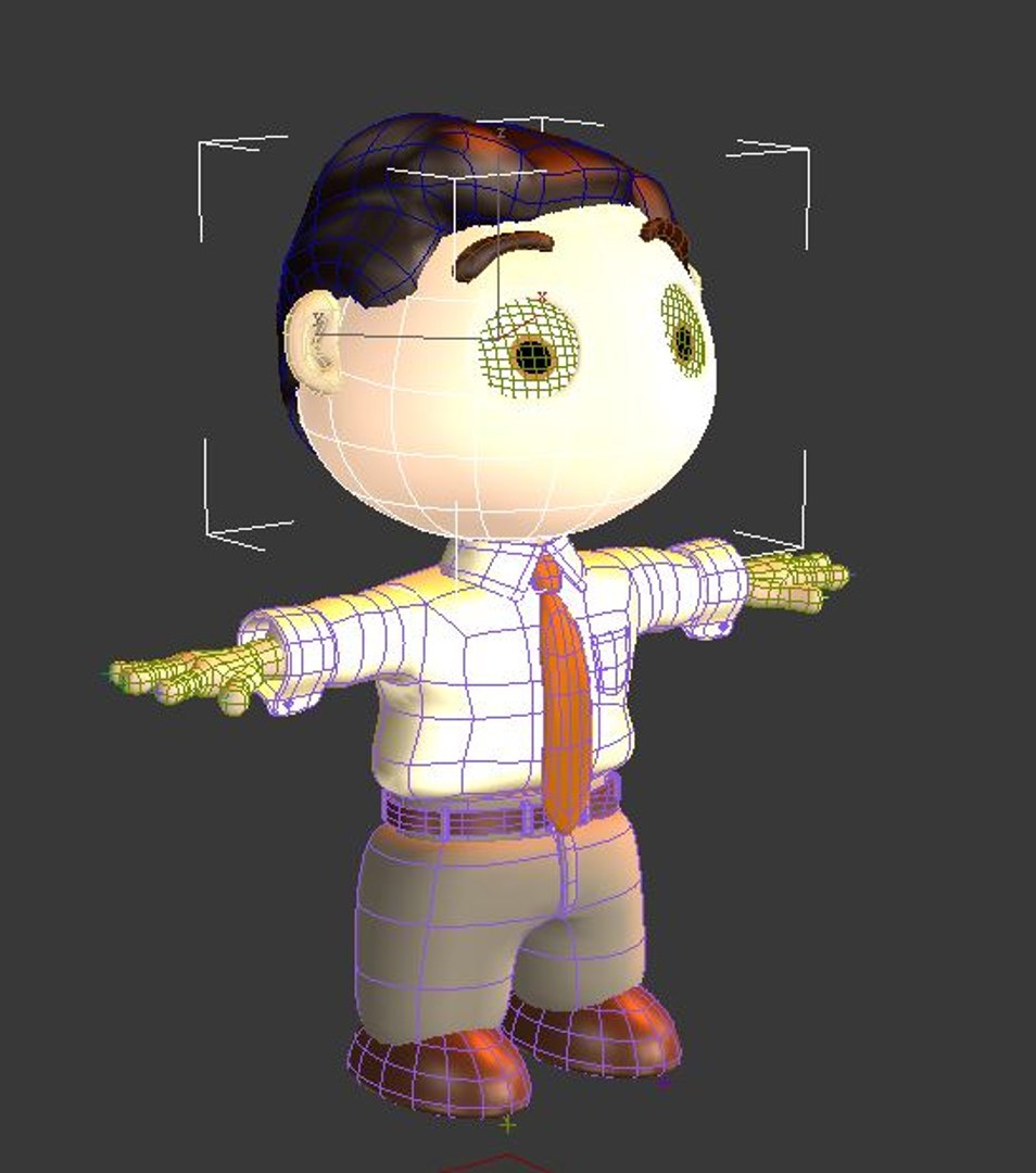 homuncule cartoon likability 3d max