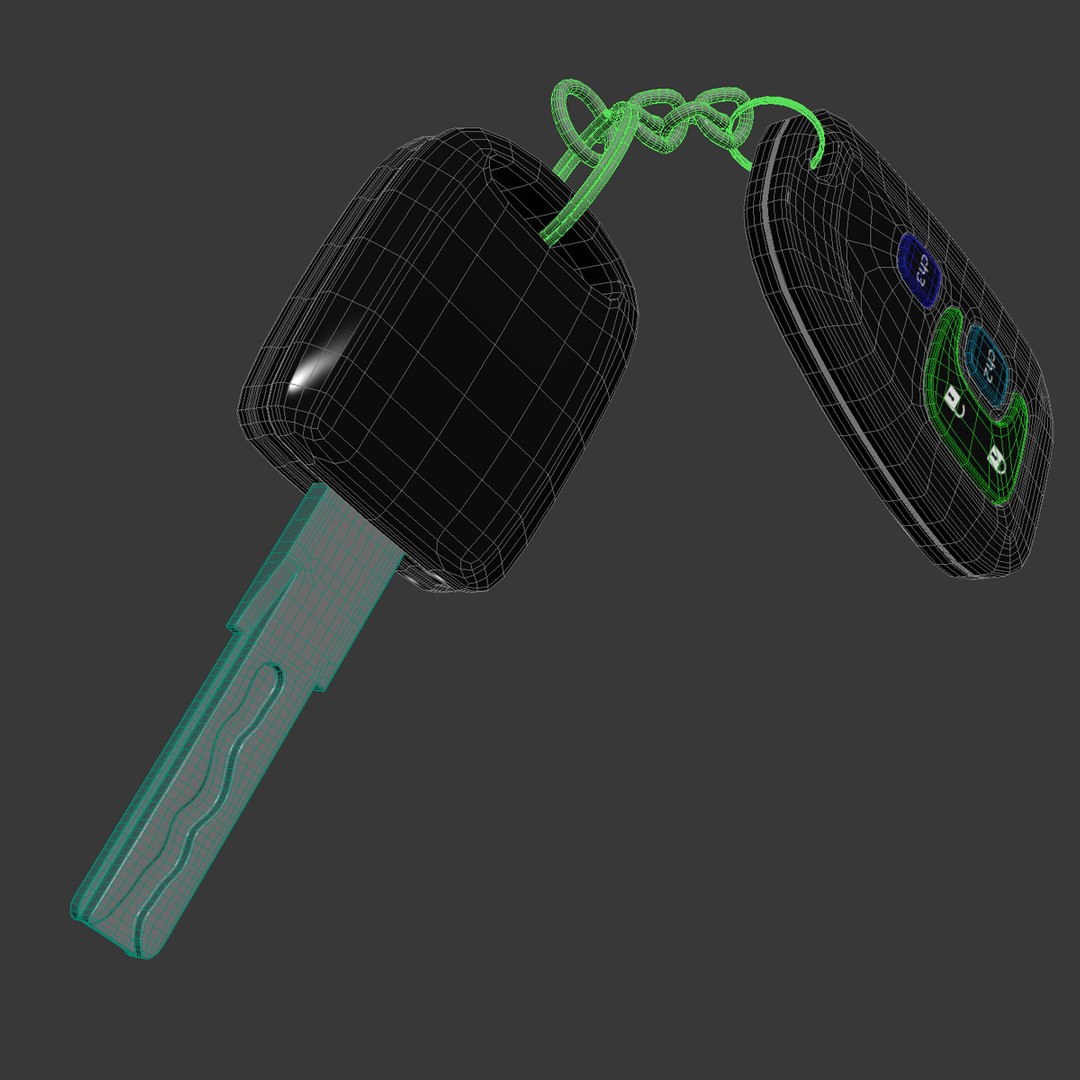 car keys 3d model