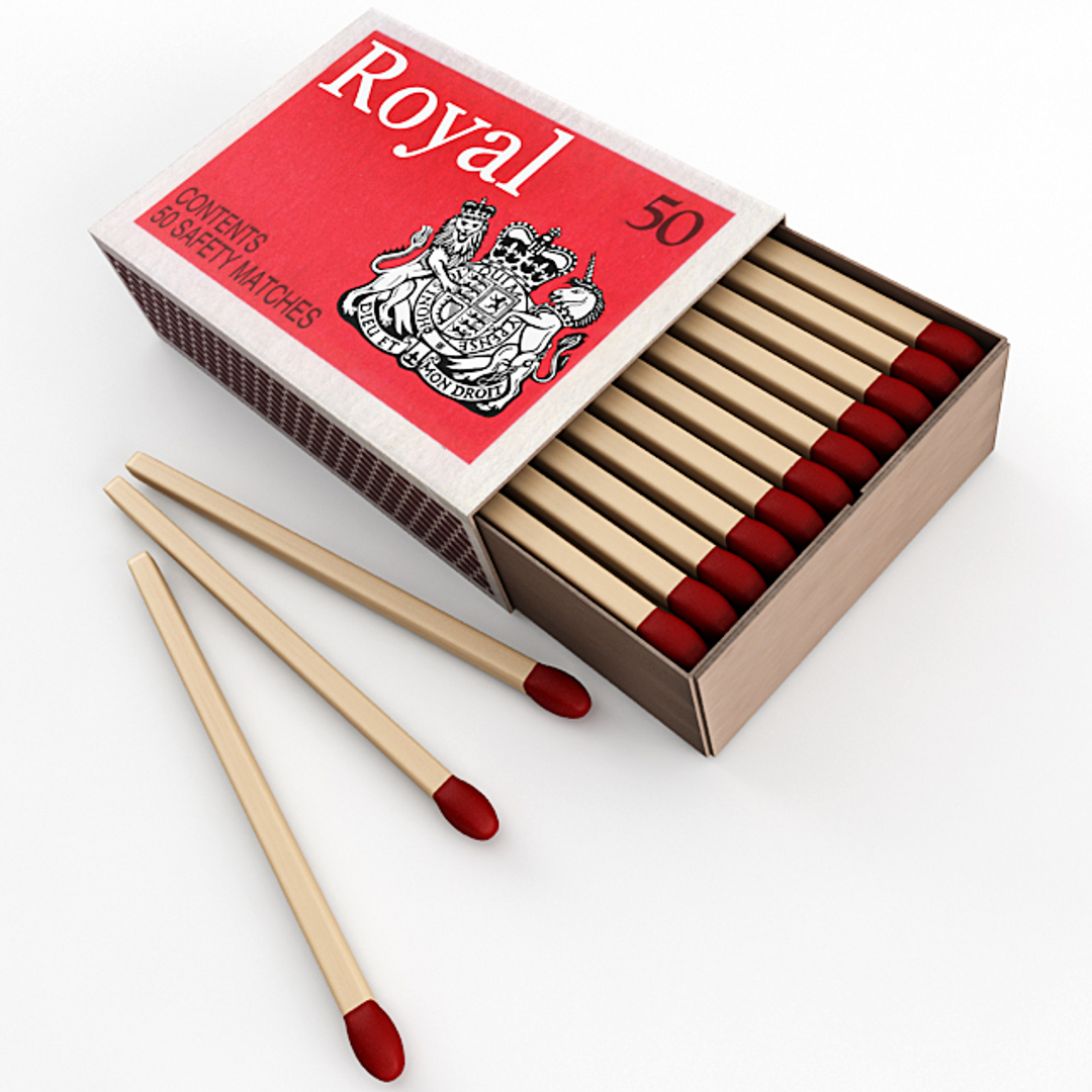 3D matchbox matches - TurboSquid 1300352