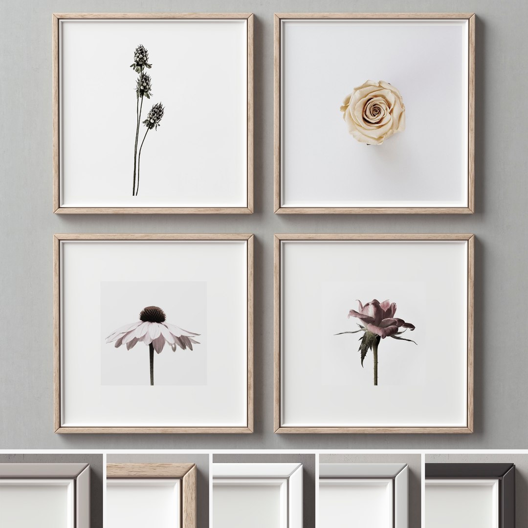 3D Picture Frames Set-236 - TurboSquid 1719338