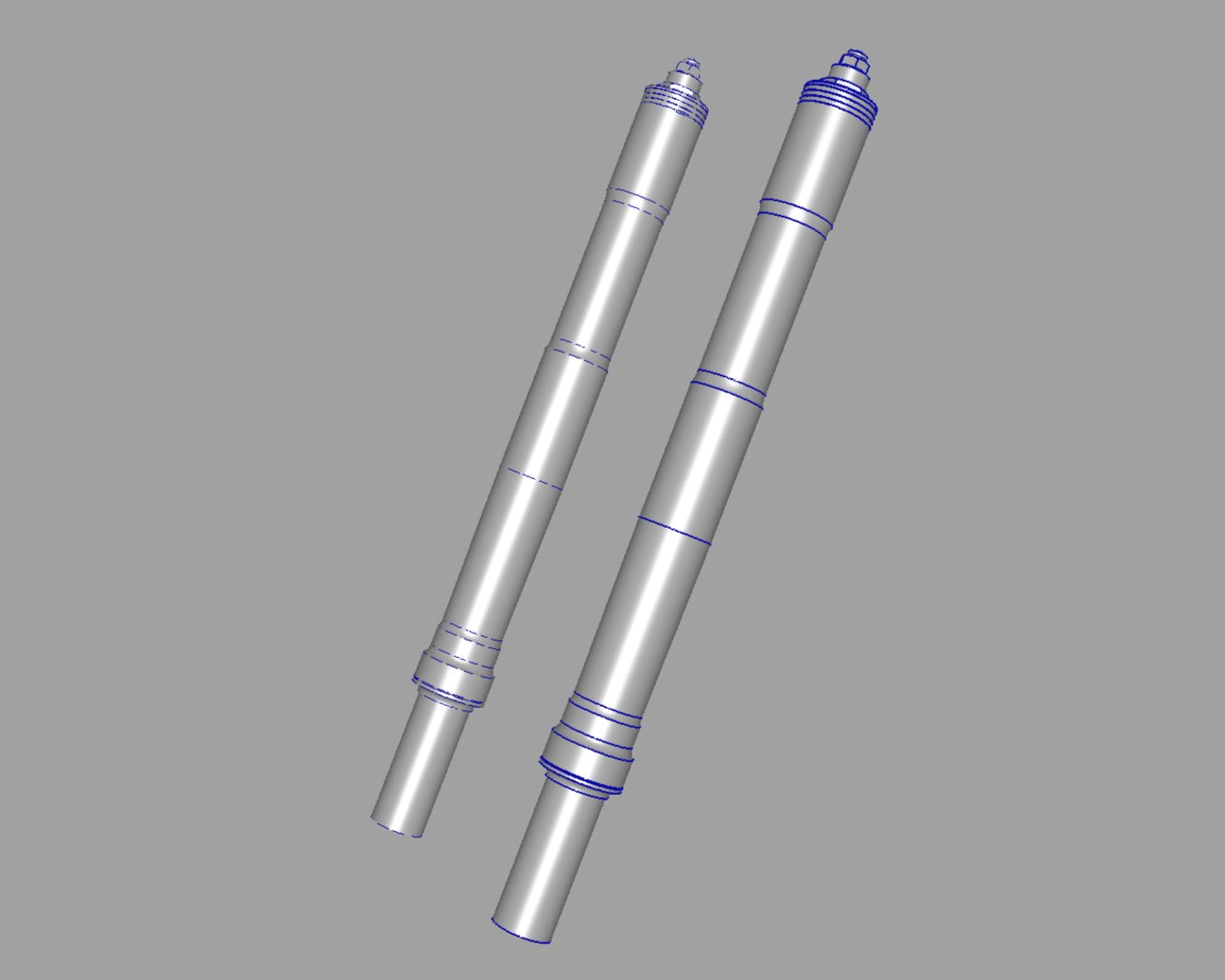 3d Model Motorcycle Sport Upside Forks