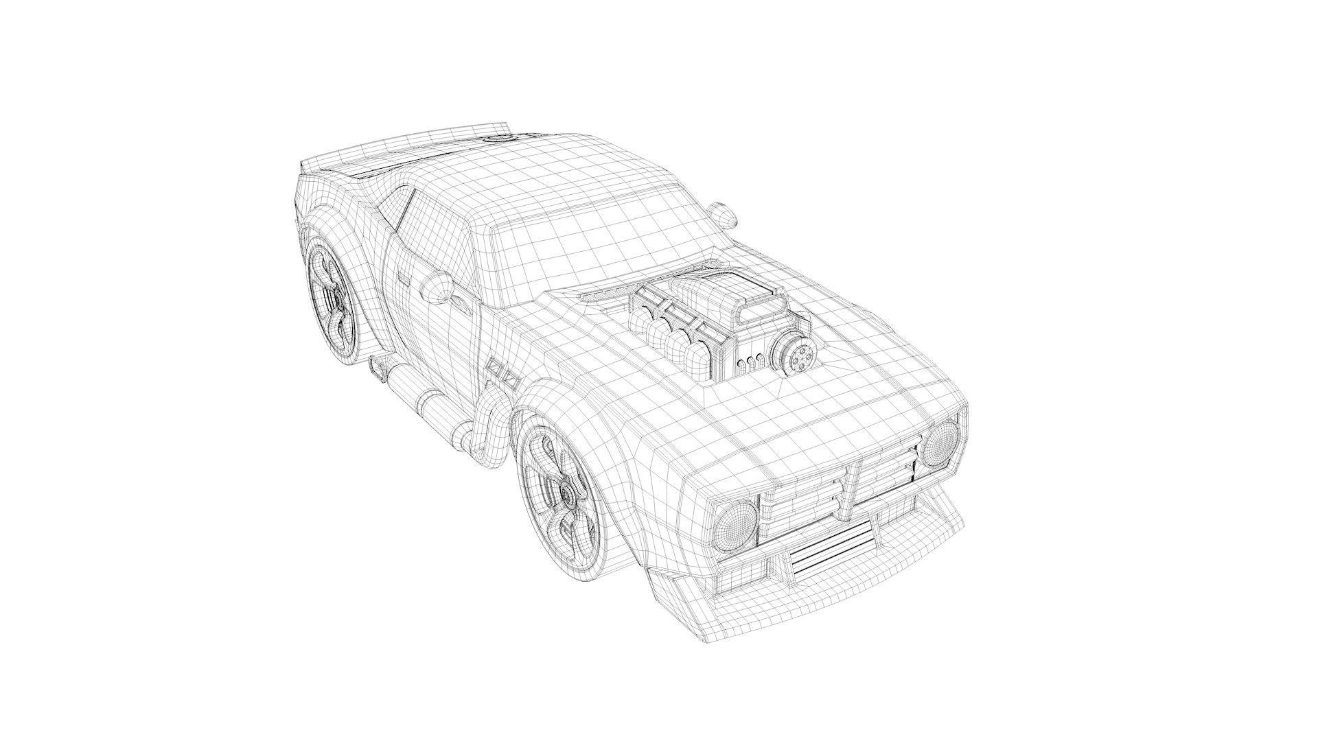 MuscleCar Model - TurboSquid 1807650