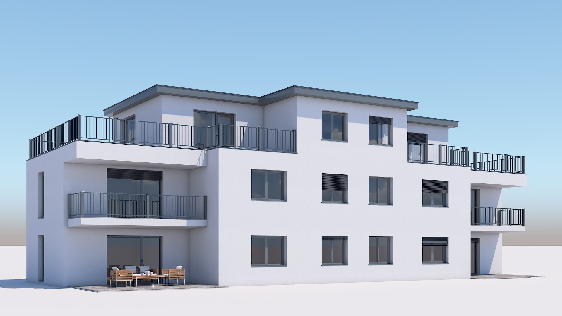 Apartment House 64 3D - TurboSquid 2186457