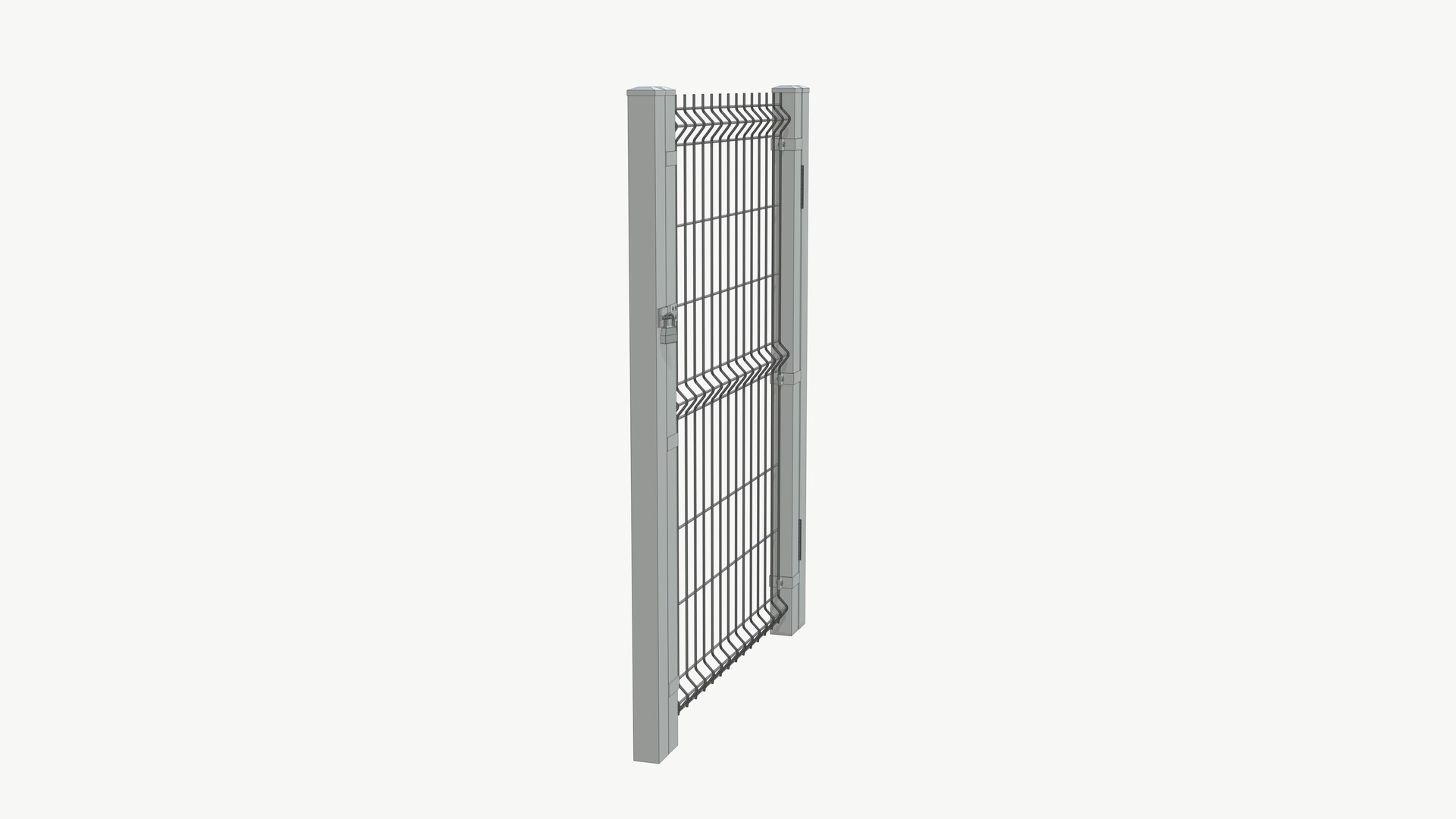 Chain Link Fence Door Model - TurboSquid 2141233