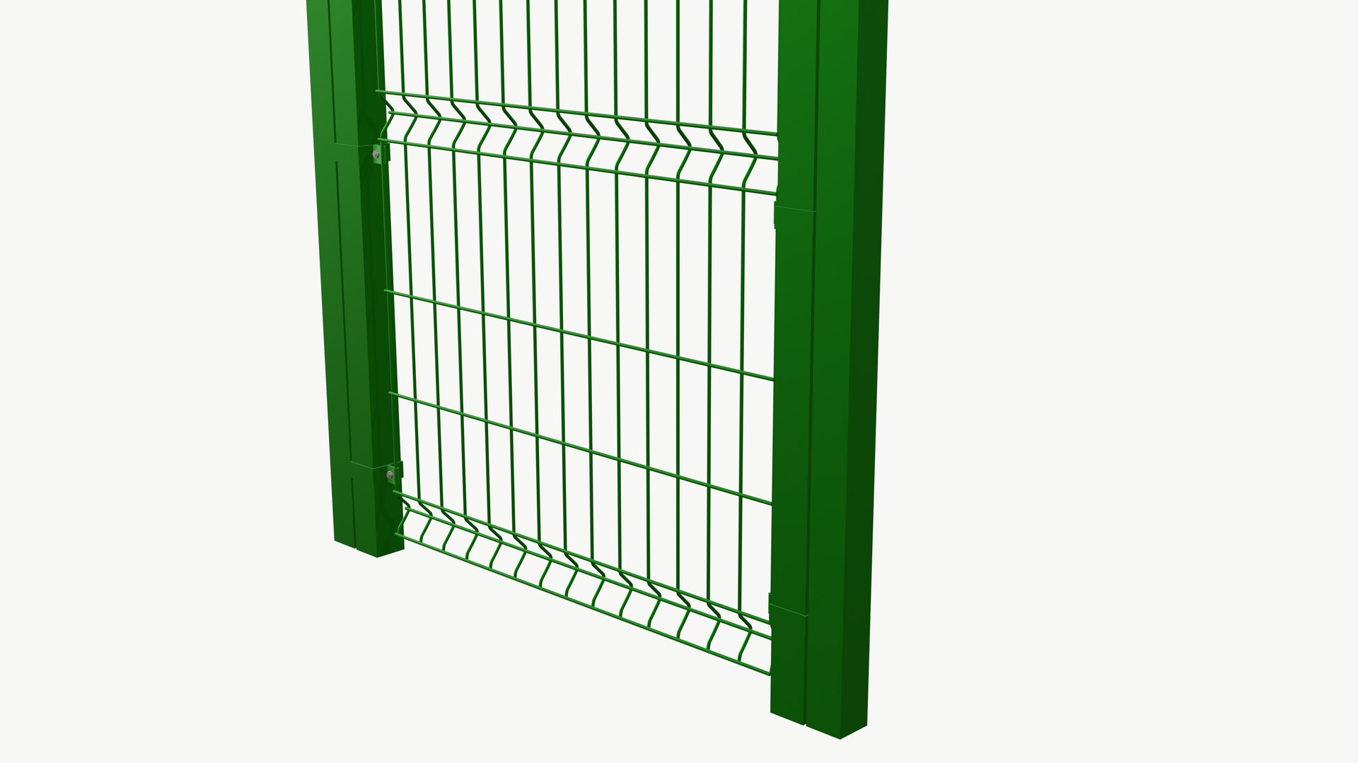 Chain Link Fence Door Model - TurboSquid 2141233