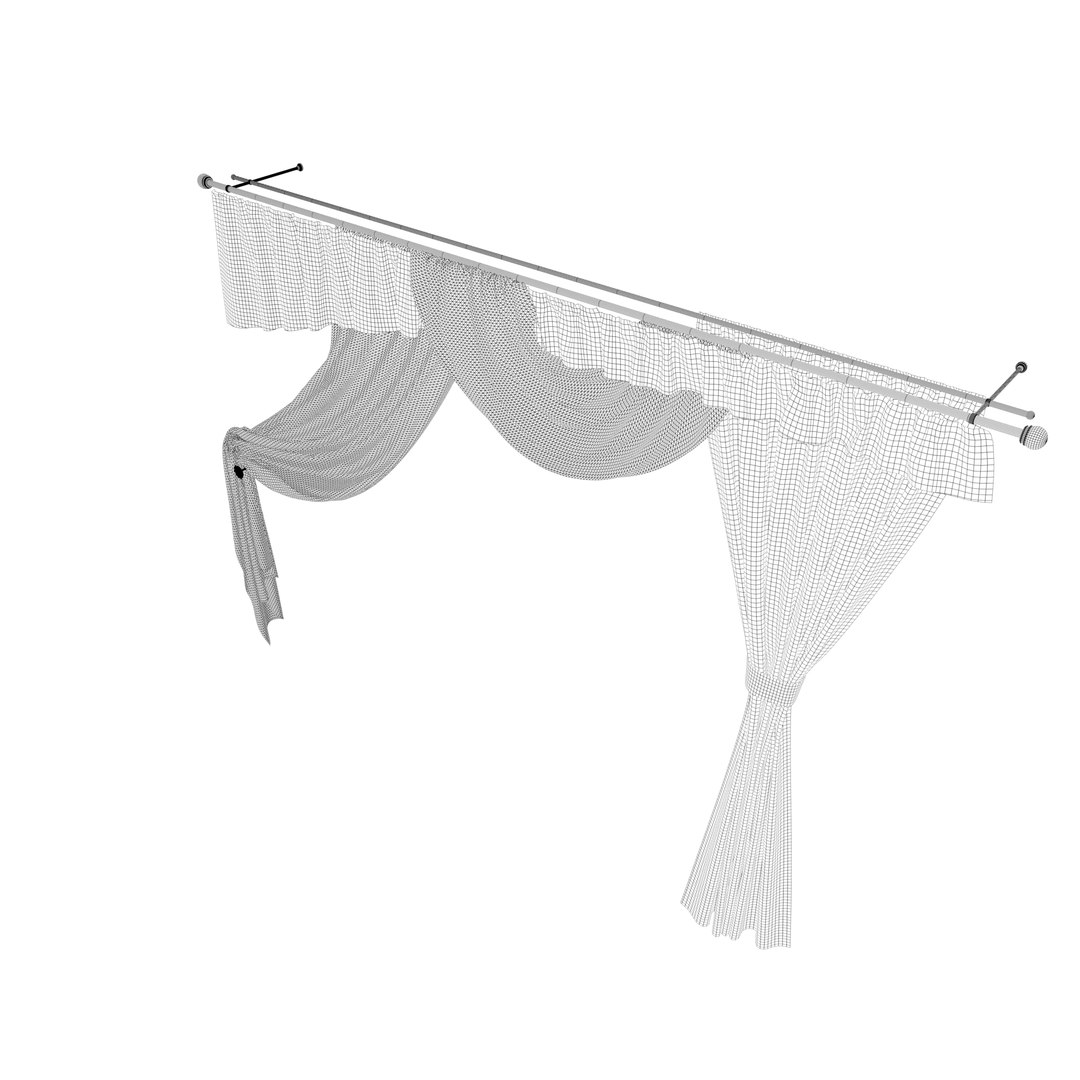 3D window curtains - TurboSquid 1380377