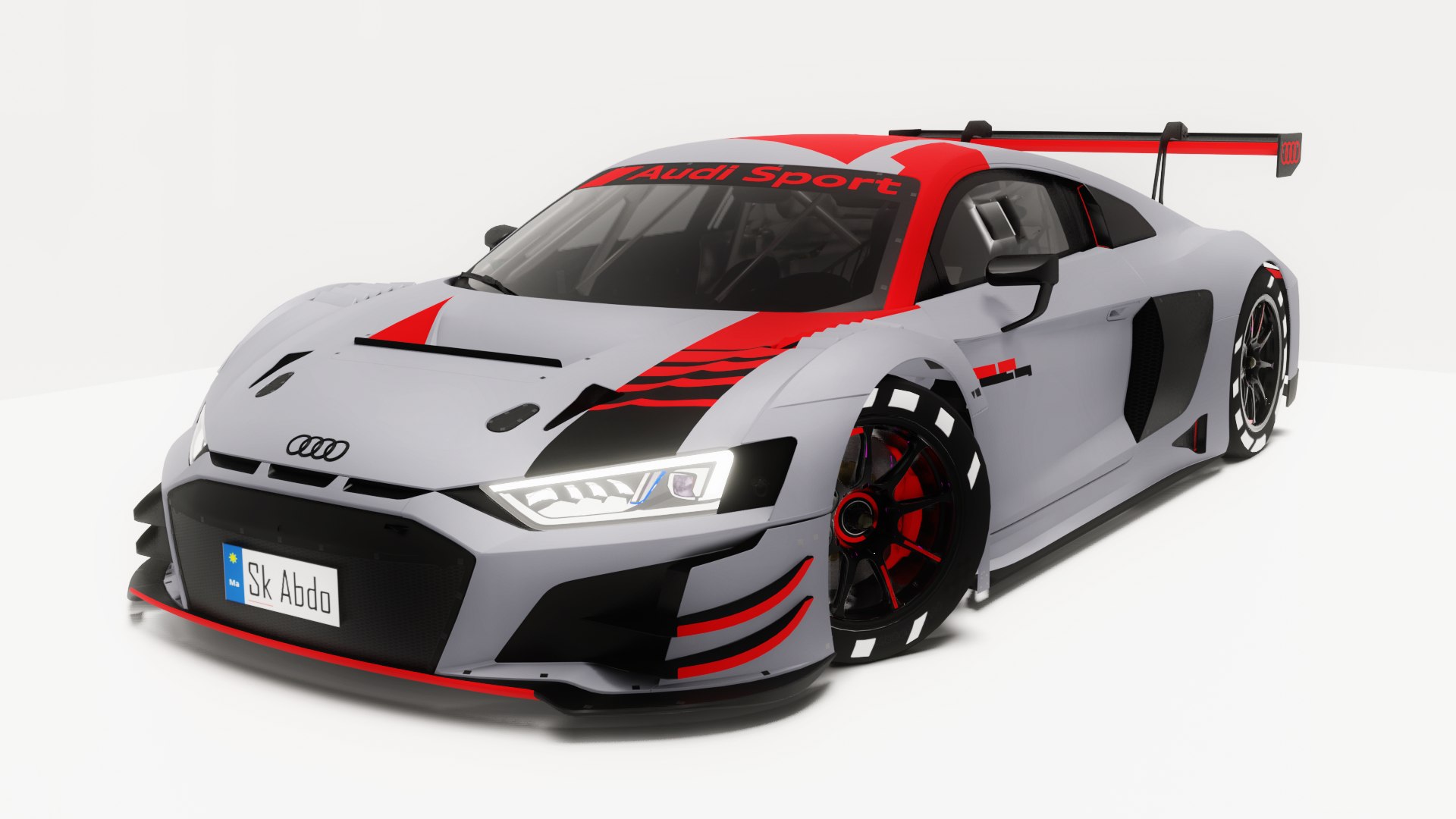 3D Audi R8 LMS SK Model - TurboSquid 2185385