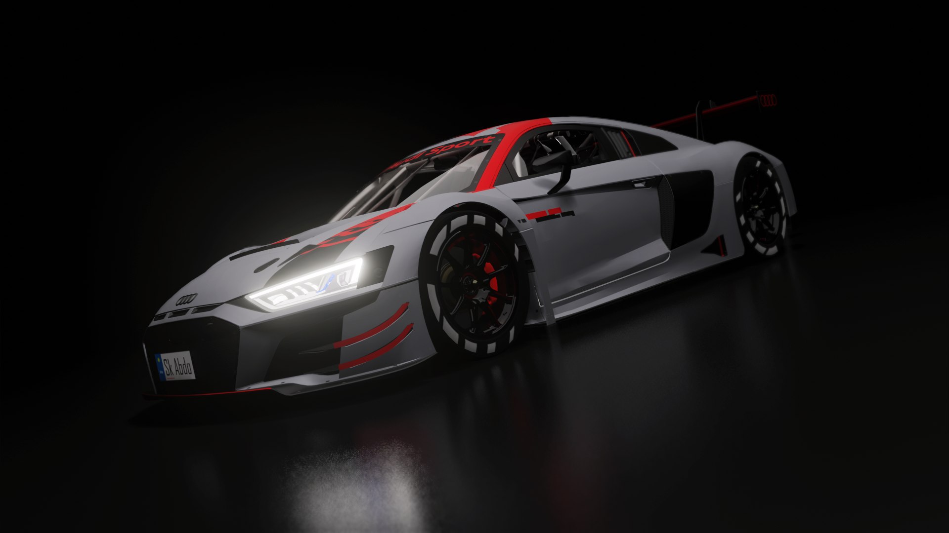 3D Audi R8 LMS SK Model - TurboSquid 2185385