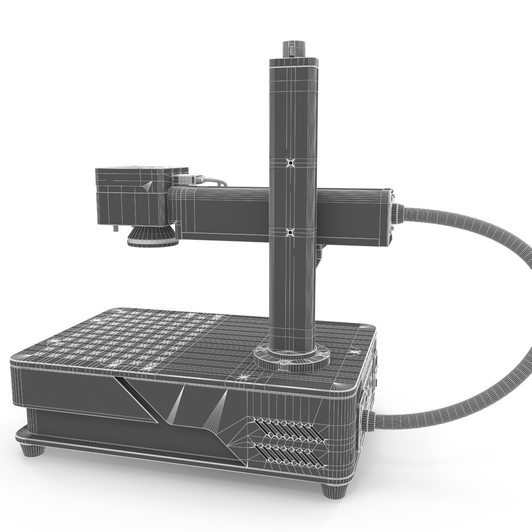 Laser Marking Machine PBR Model - TurboSquid 2237298