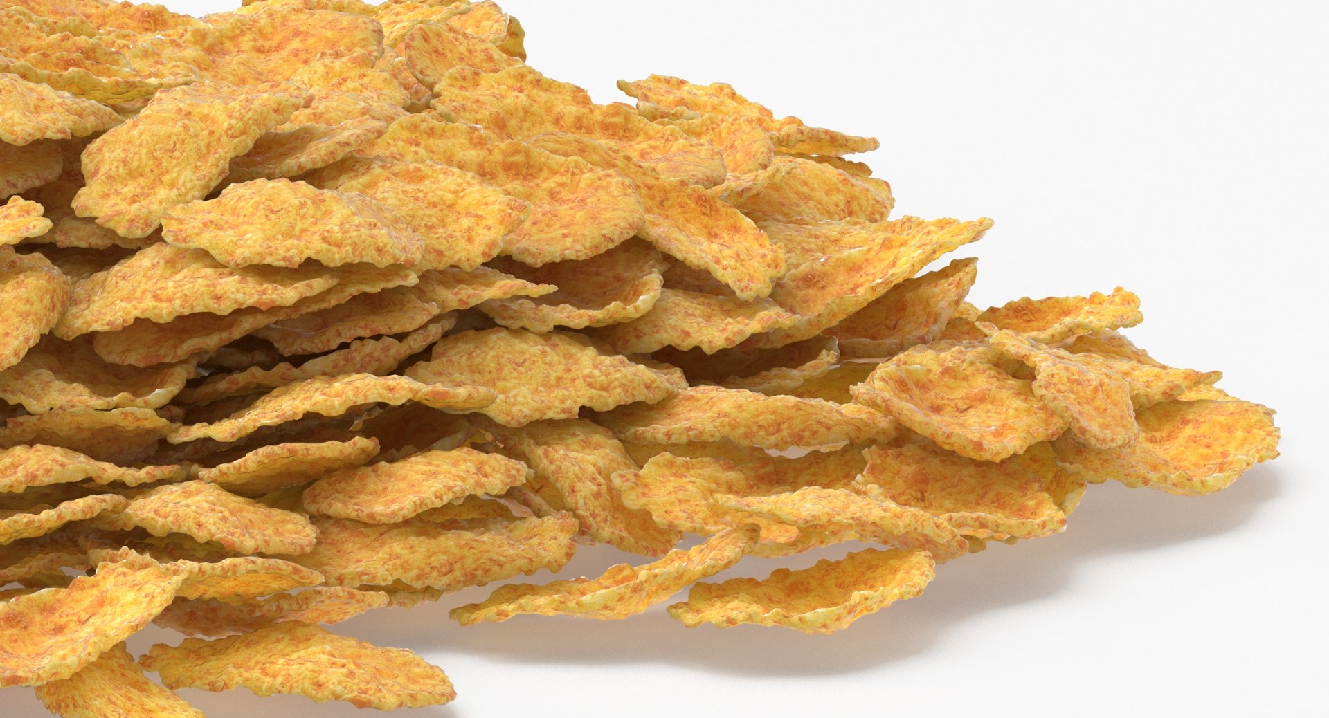 Pile Corn Flakes Pieces 3D Model - TurboSquid 1707450