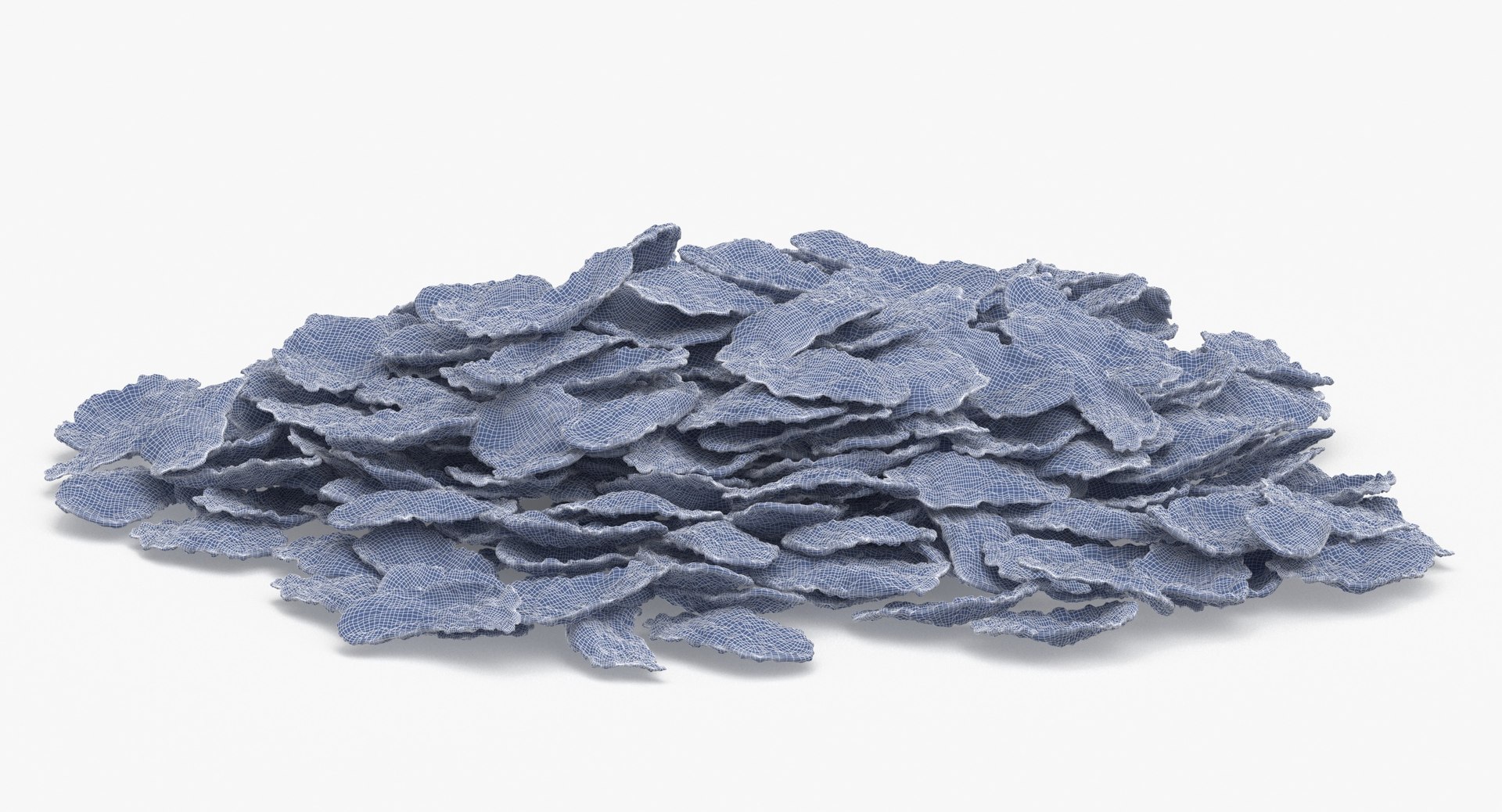 Pile Corn Flakes Pieces 3D Model - TurboSquid 1707450